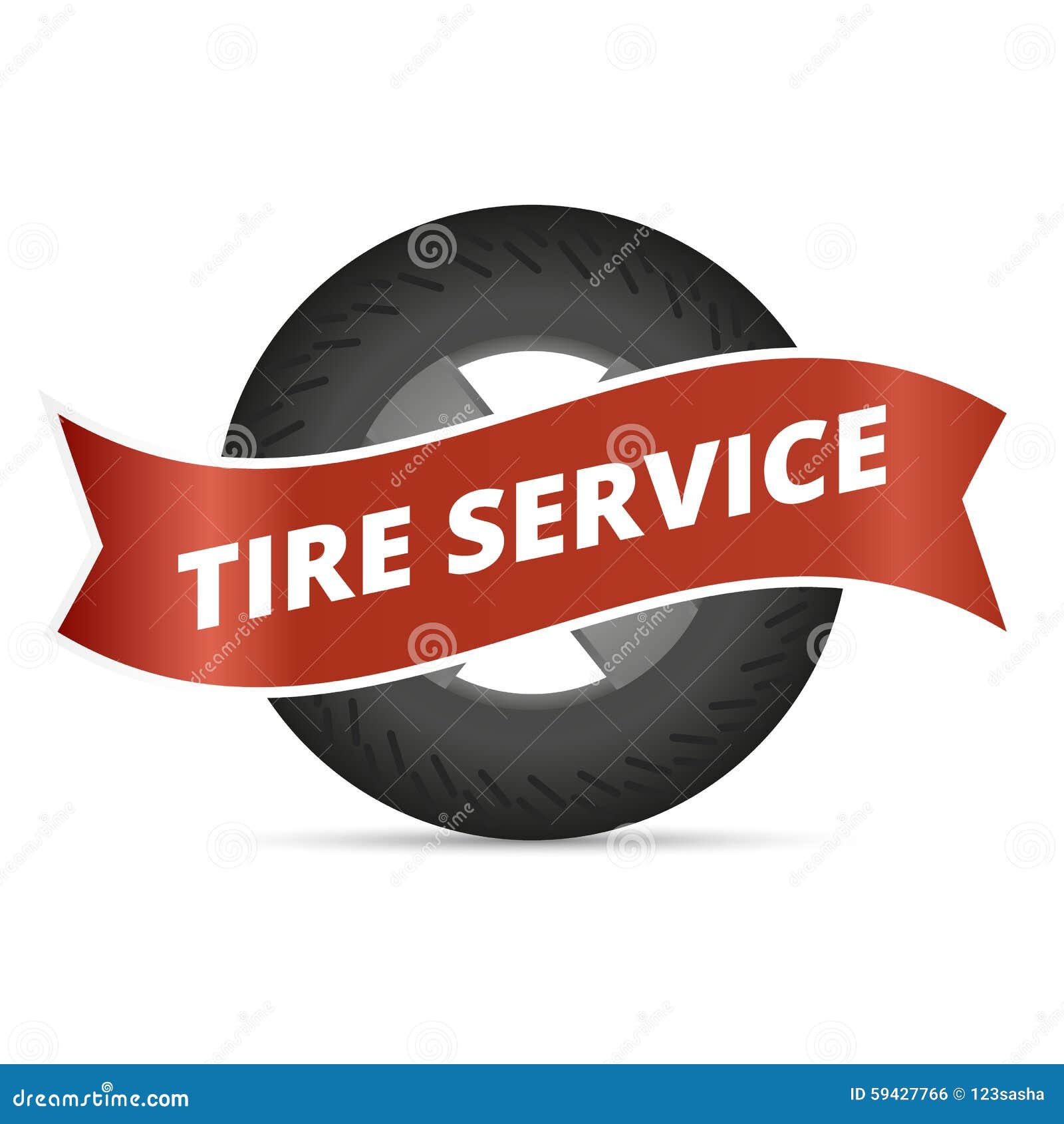 Tire service stock vector. Illustration of vehicle, sign - 59427766