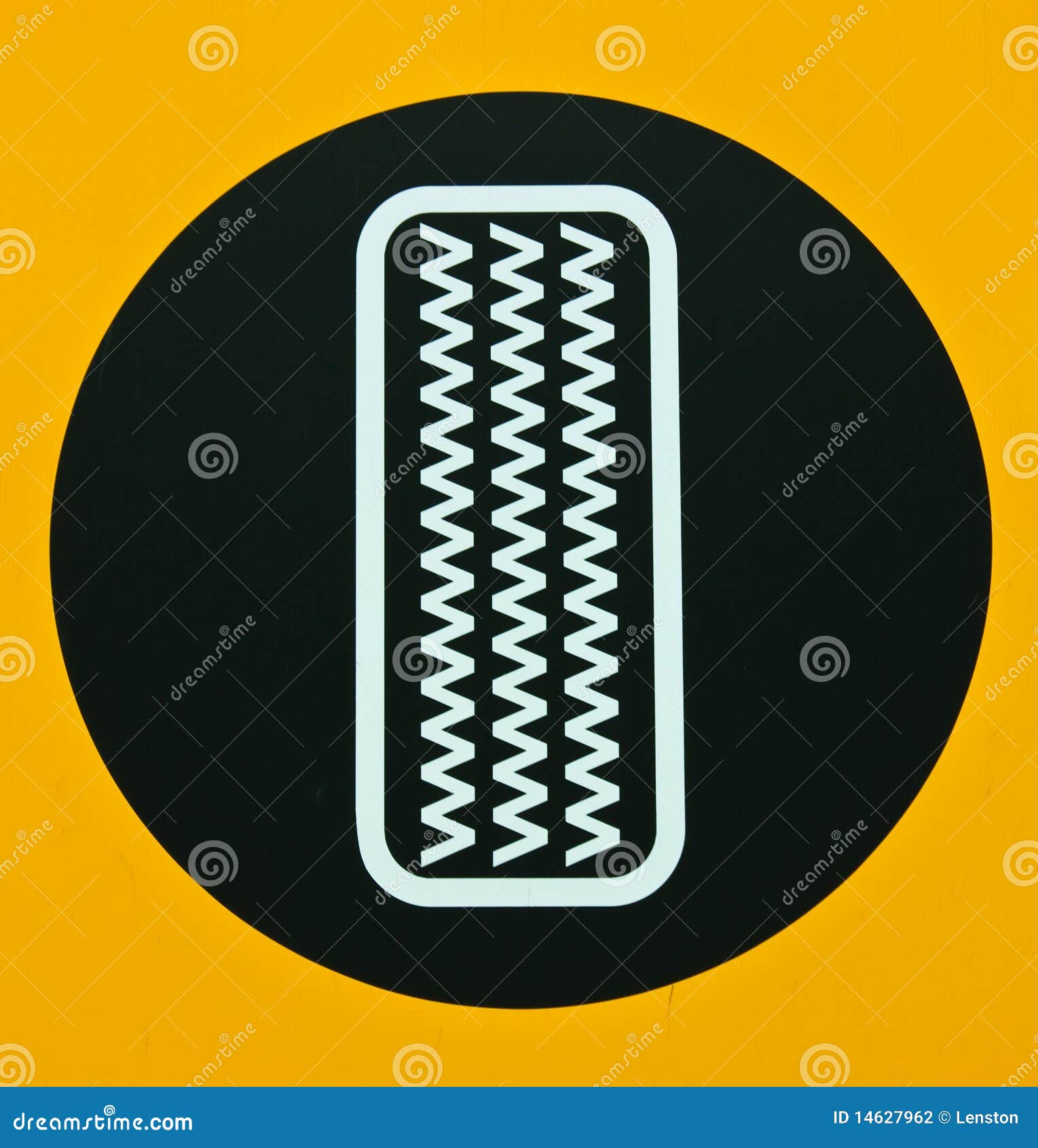 Tire sign in the garage stock photo. Image of logo, colorful - 14627962