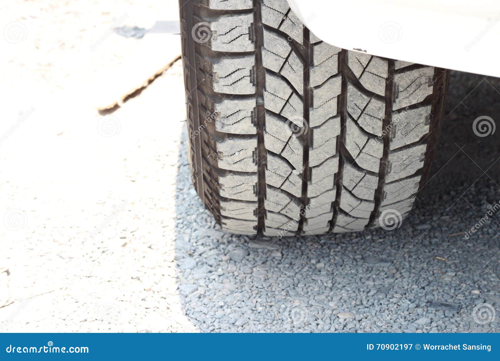 Tire skin with dust. stock image. Image of road, drive - 70902197