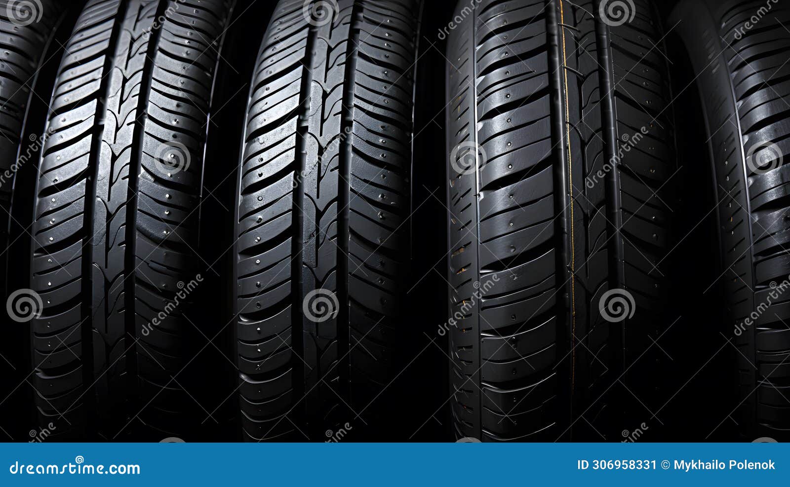 Tire Stack Background. Neural Network AI Generated Stock Image - Image ...
