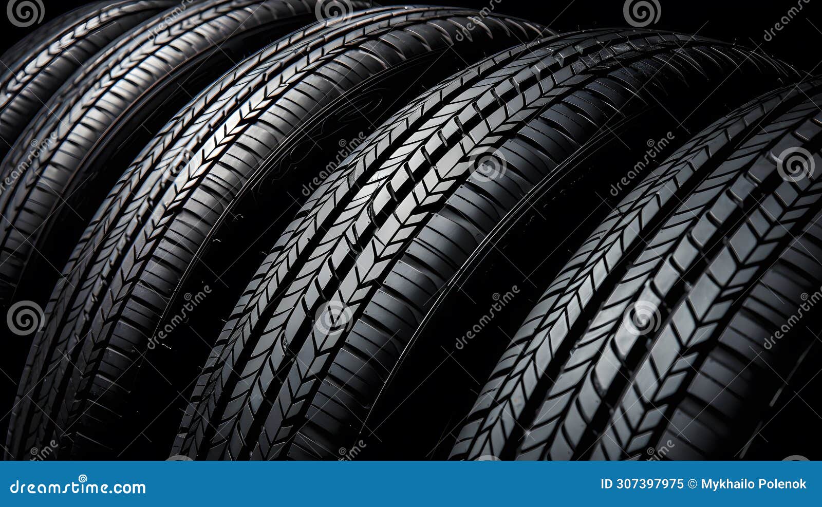 Tire Stack Background. Neural Network AI Generated Stock Image - Image ...