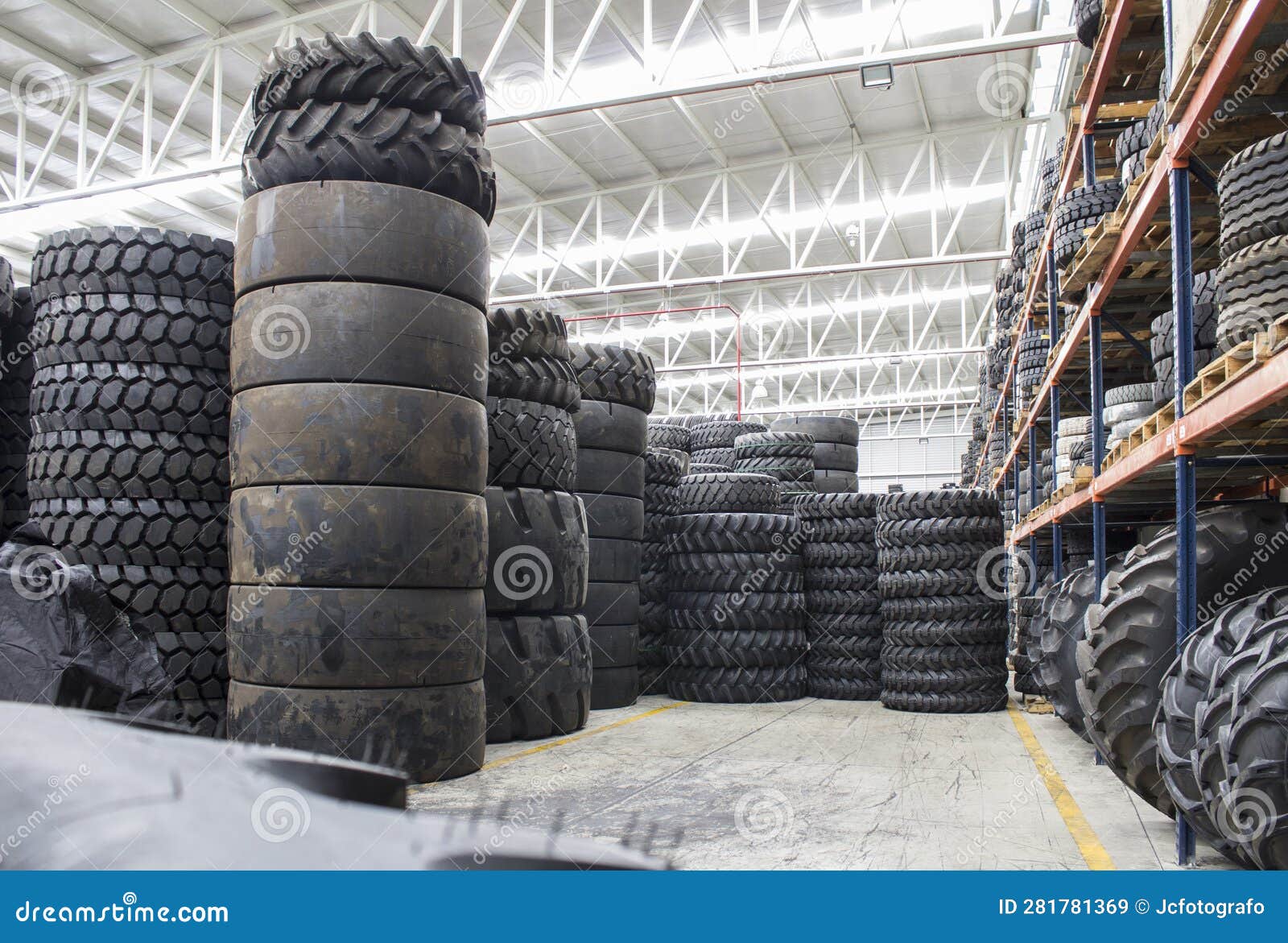 Tire towers stock image. Image of wear, rough, metal - 281781369