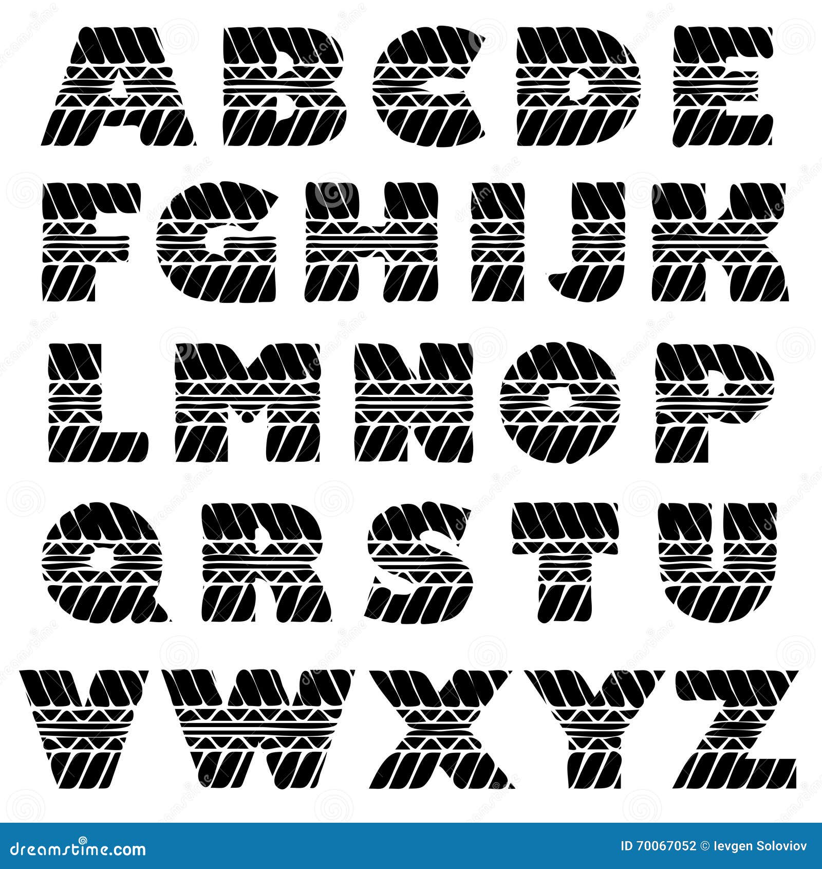 Tire track black alphabet stock vector. Illustration of silhouette ...