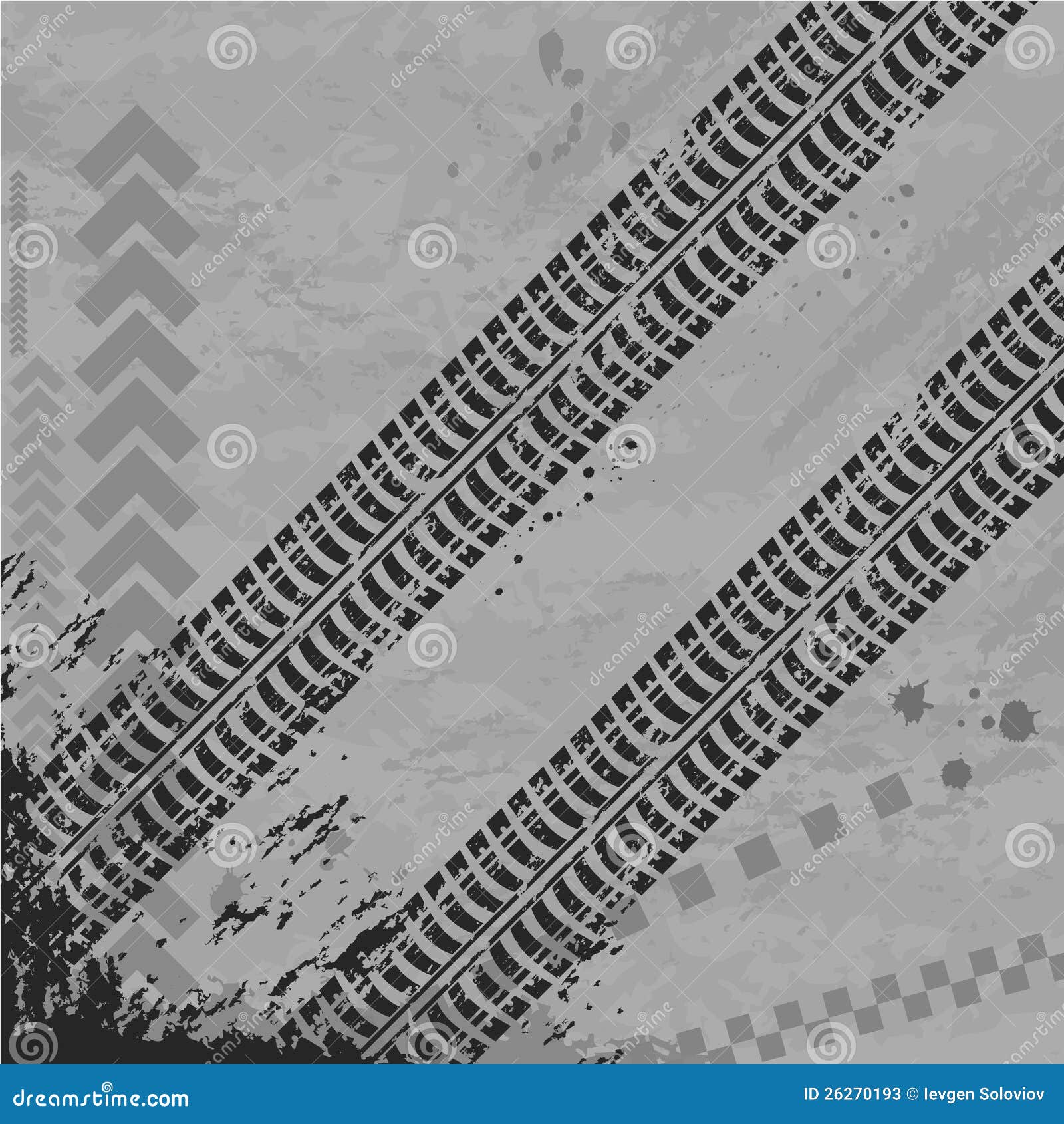 Tire track wallpapper stock vector. Illustration of silhouette - 26270193