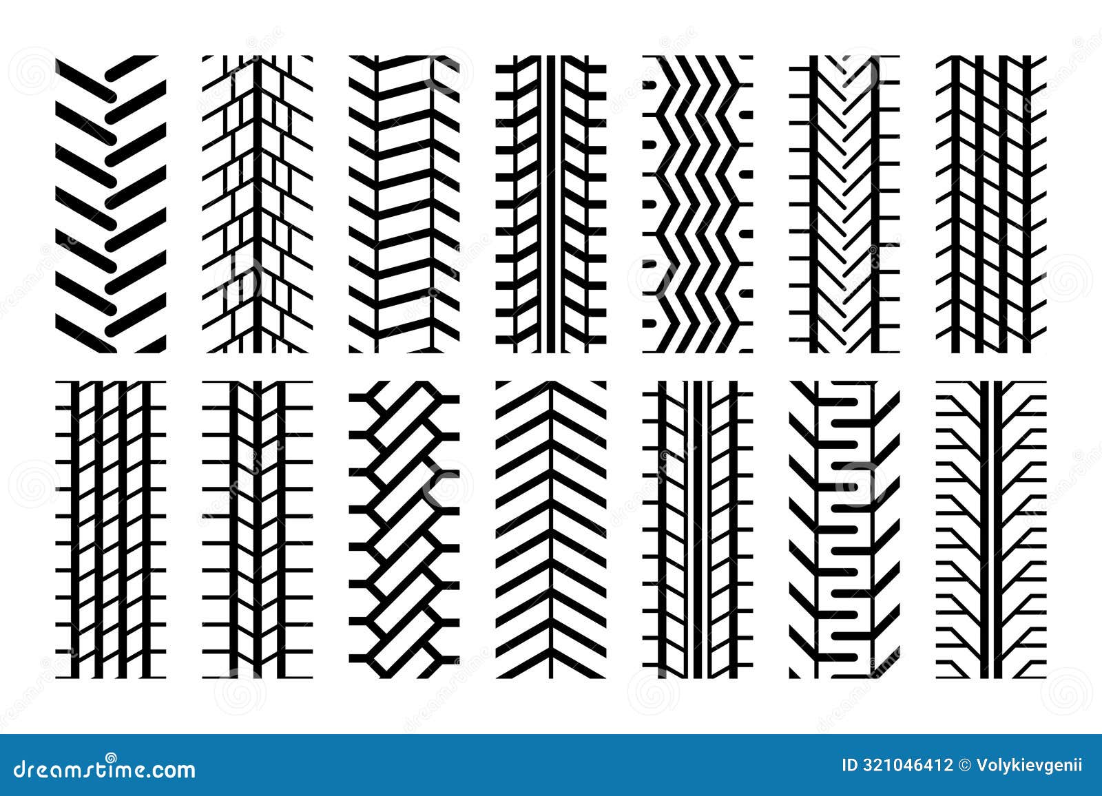 Tire tracks stock vector. Illustration of motorbike - 321046412