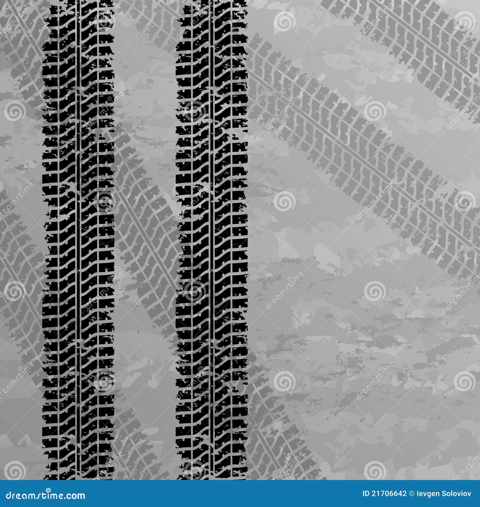 Tire tracks background stock vector. Illustration of pattern - 21706642