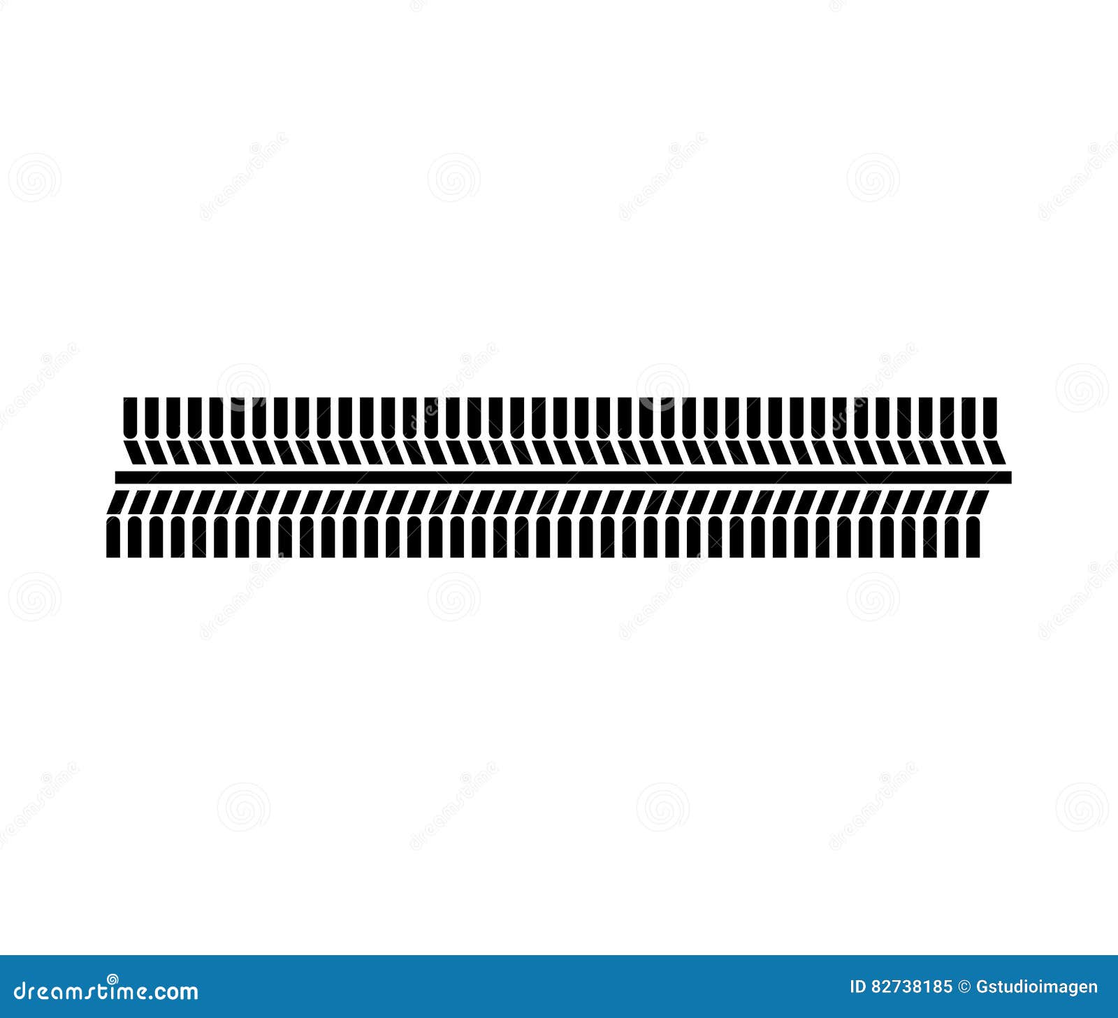Tire Tracks Mark Isolated Icon Stock Illustration - Illustration of ...