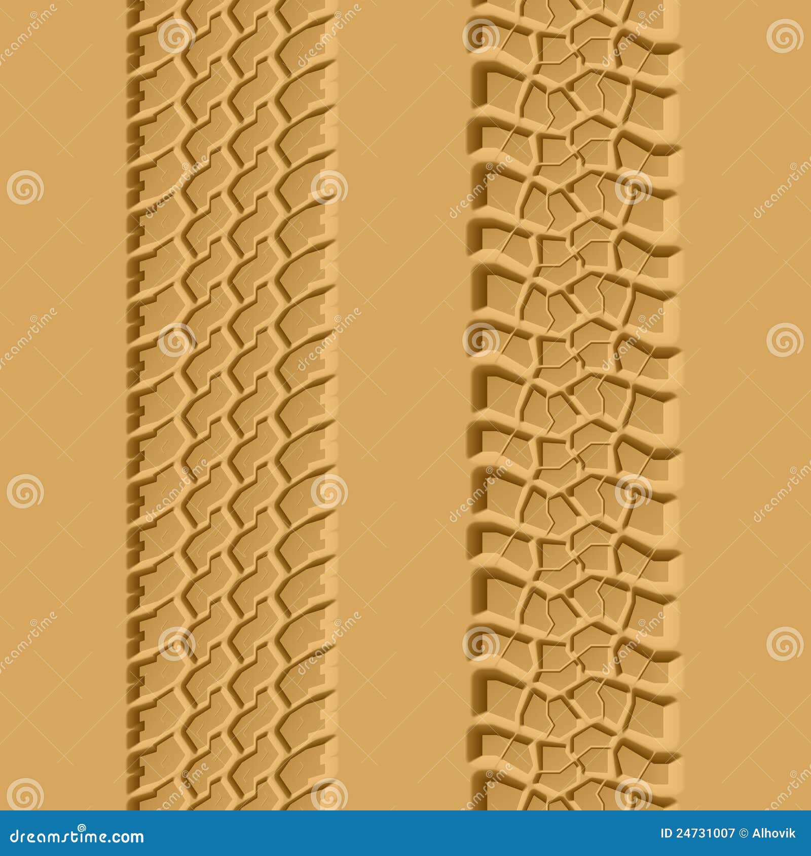 Seamless Tire Pattern Vector Illustration | CartoonDealer.com #116644534