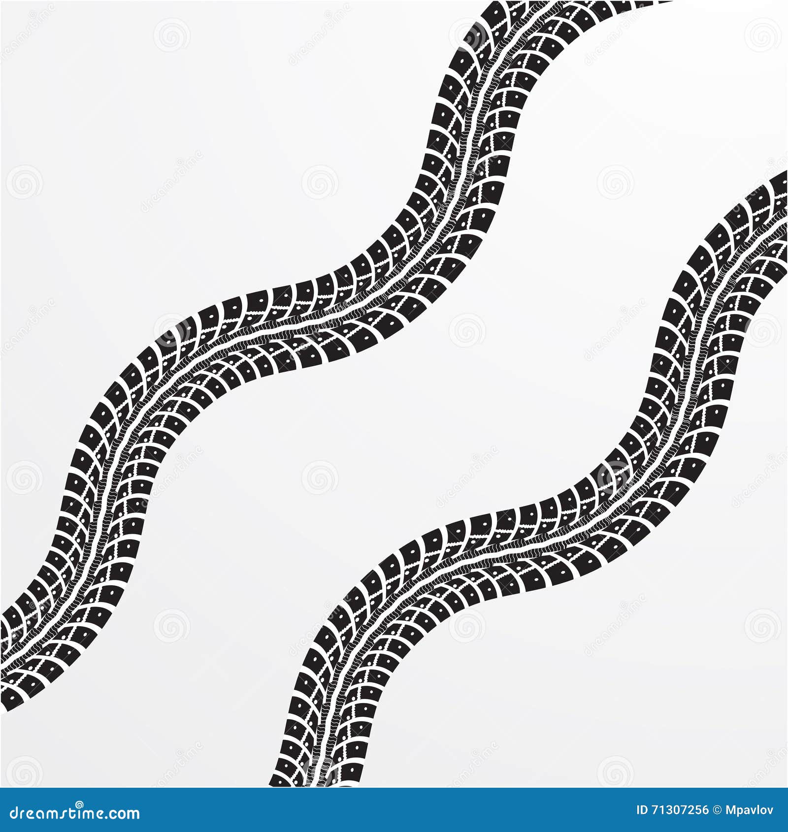 Tire tracks vector stock vector. Illustration of design - 71307256