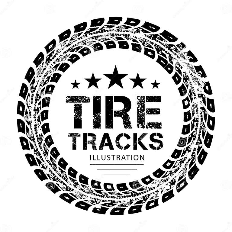 Tire tracks vector stock vector. Illustration of tire - 74193866