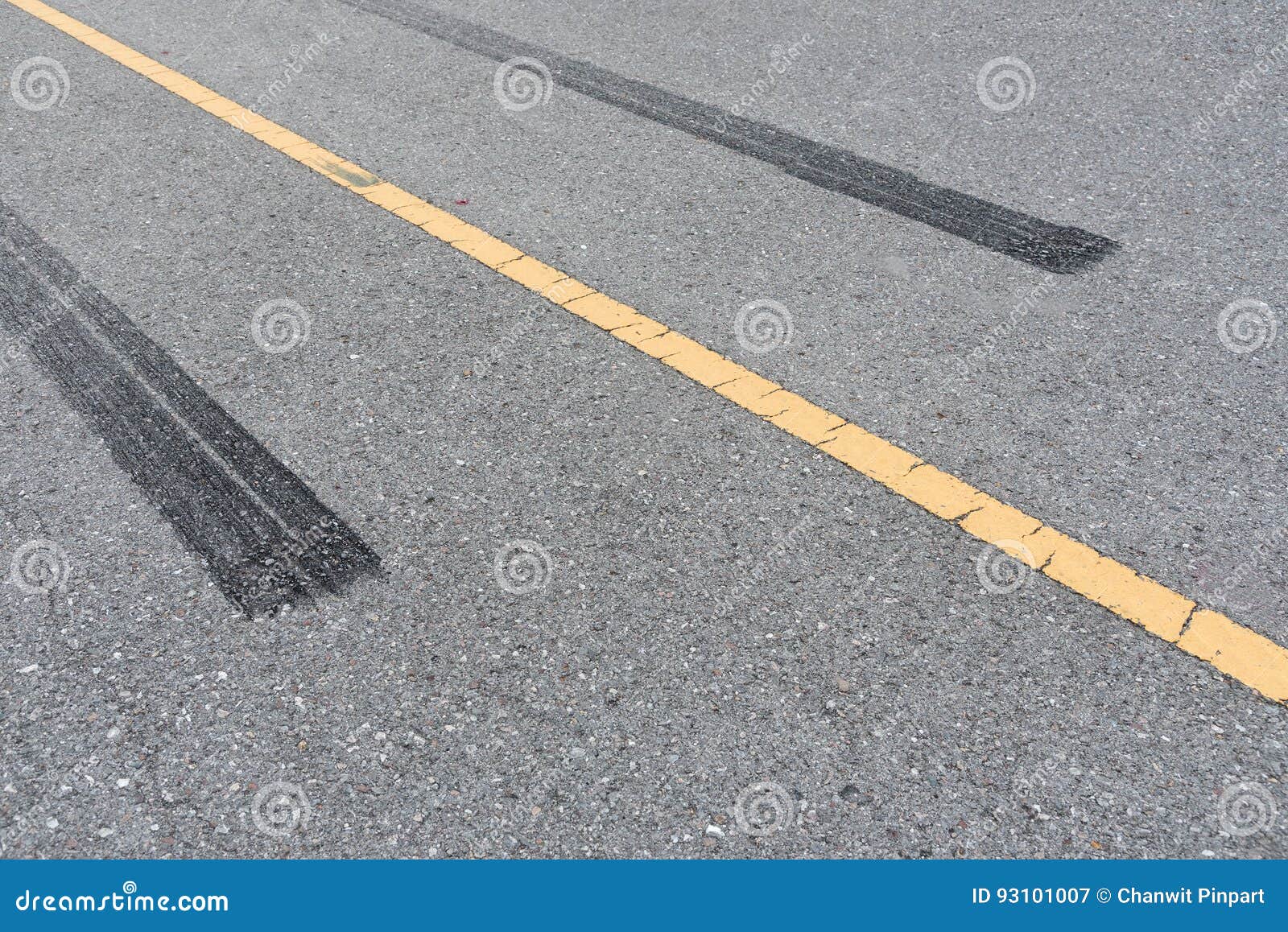 Wheel Trace On Road, Puddle And Mud After Rain. Traces On Soil Of ...