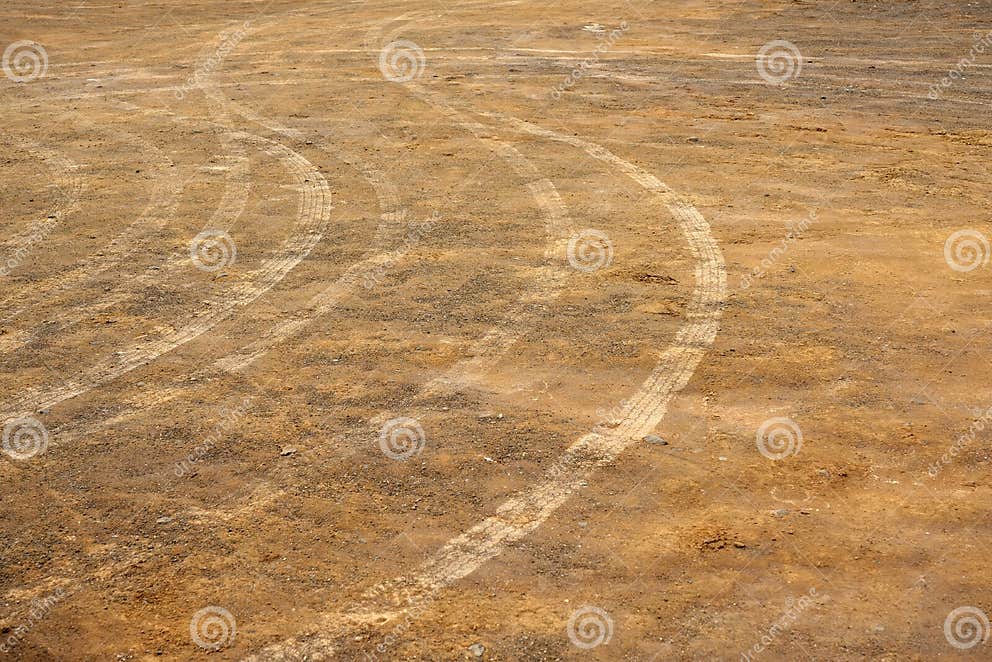 Tire Tread Marks on the Ground As a Backdrop. Stock Photo - Image of ...