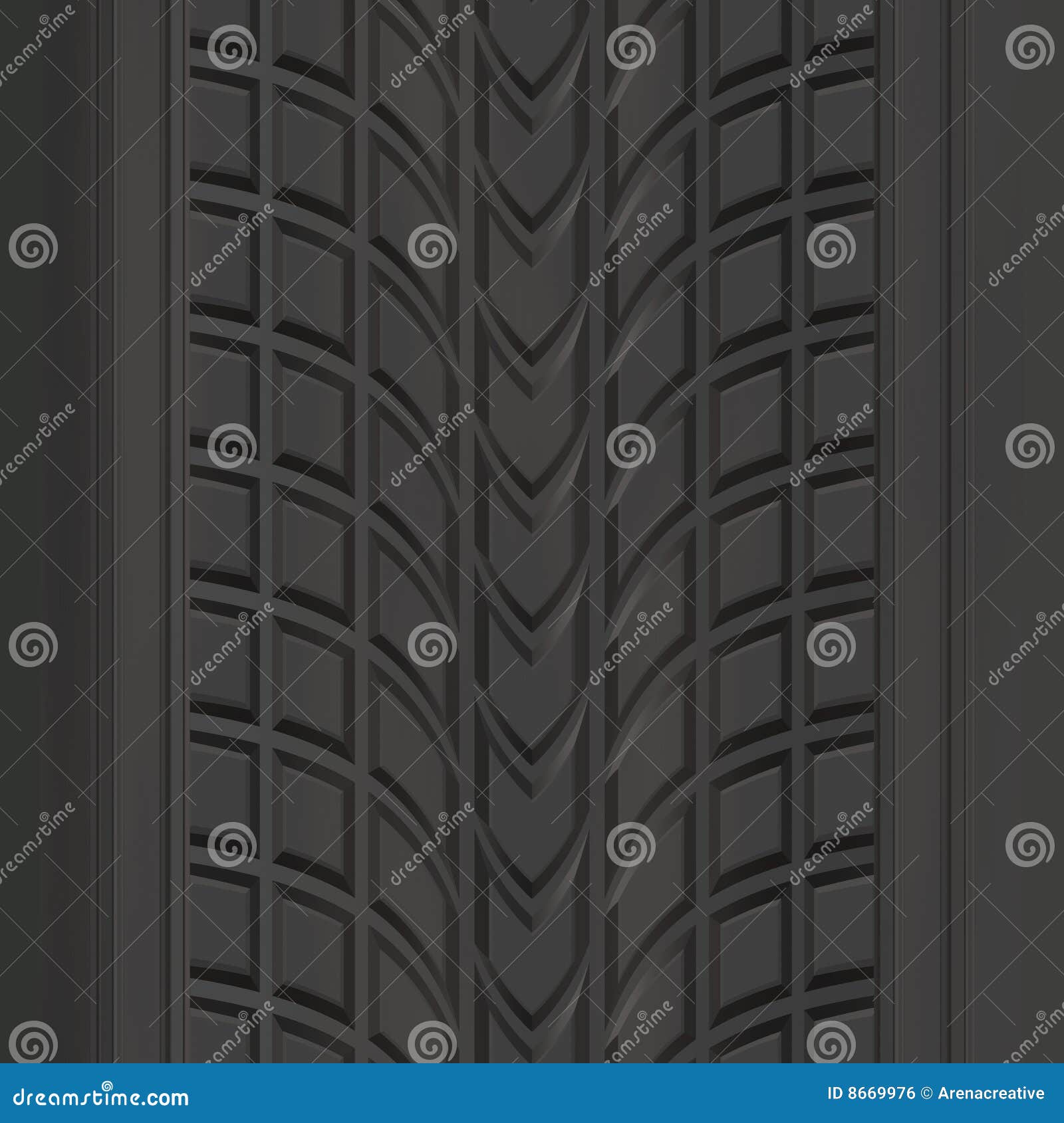 Tire Tread Pattern stock illustration. Illustration of aftermarket ...