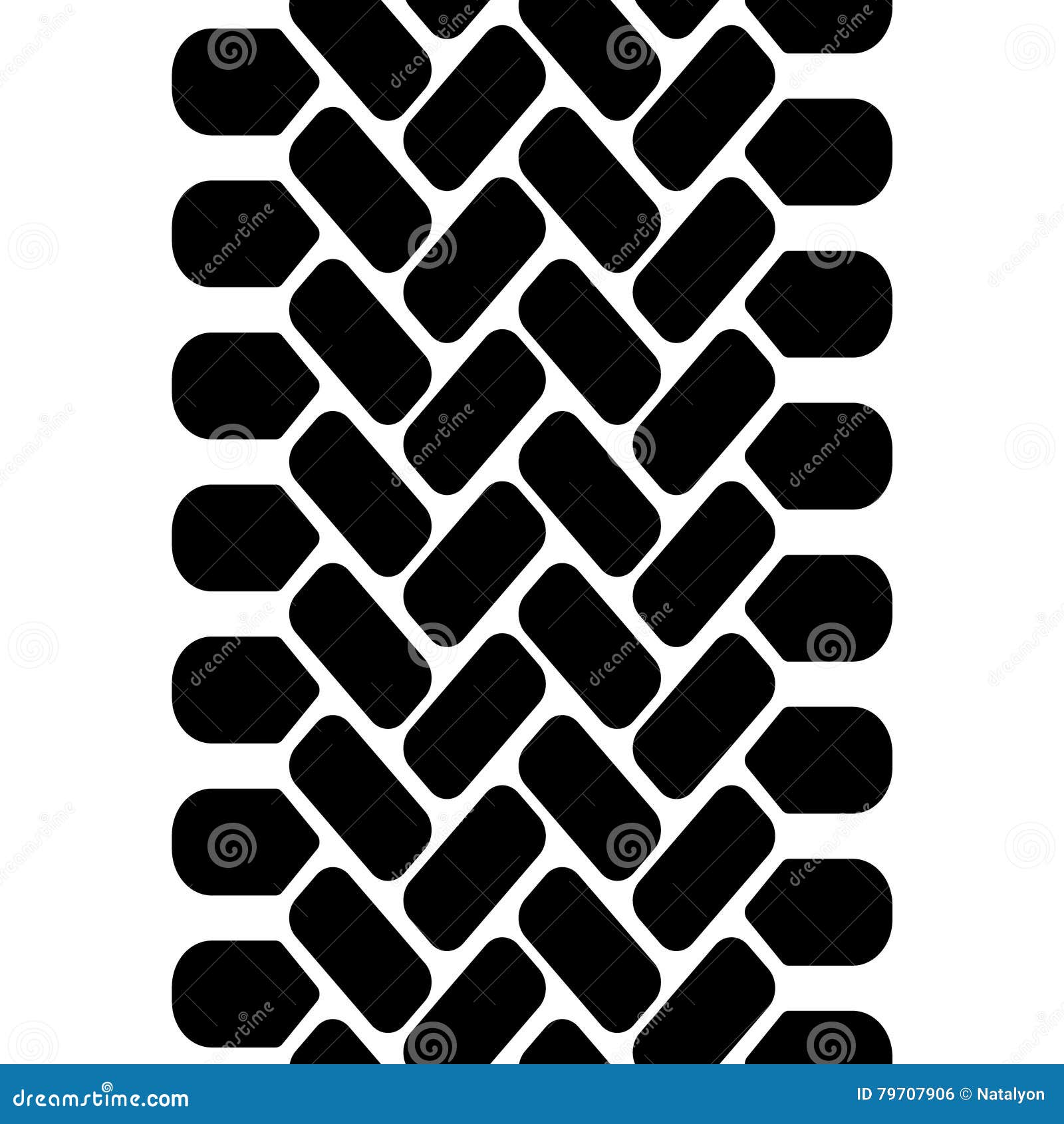 Truck Tire Tread Vector