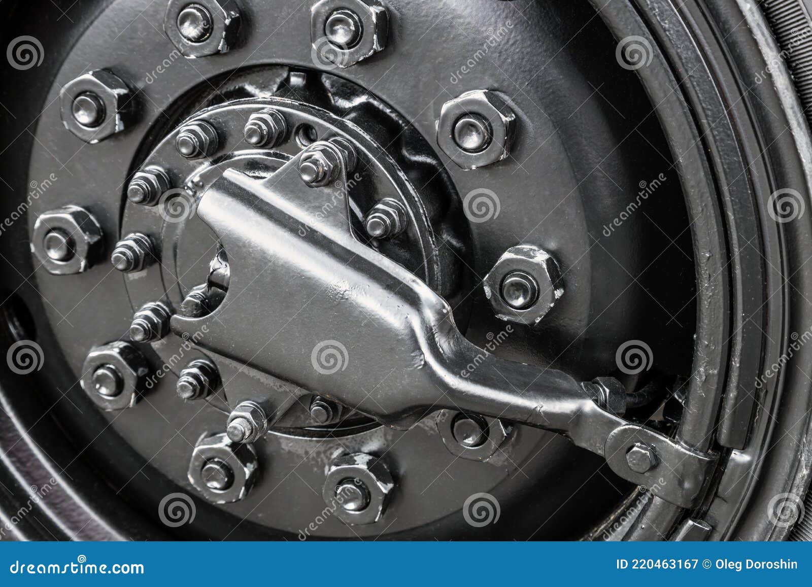 Tire Tread Wheel with Automatic Tire Booster System Stock Image - Image ...