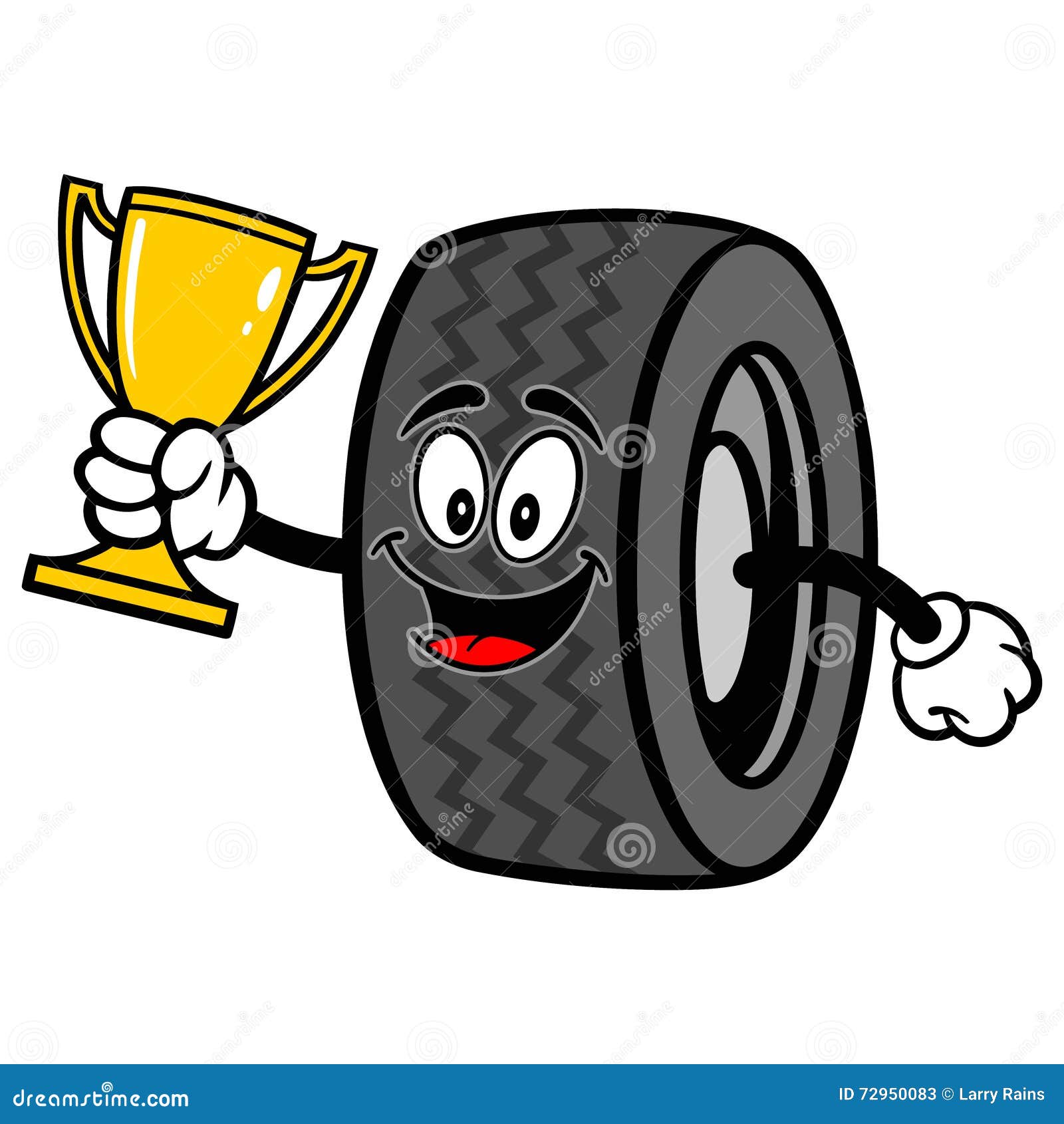 Tire with Trophy stock vector. Illustration of tire, motoring - 72950083