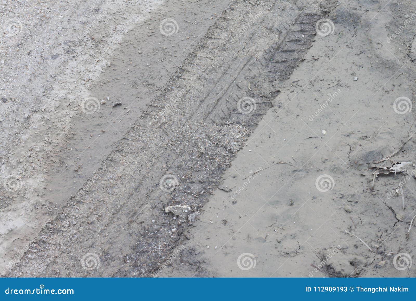 Surface of Soil with Tire Truck. Stock Image - Image of land, sand ...