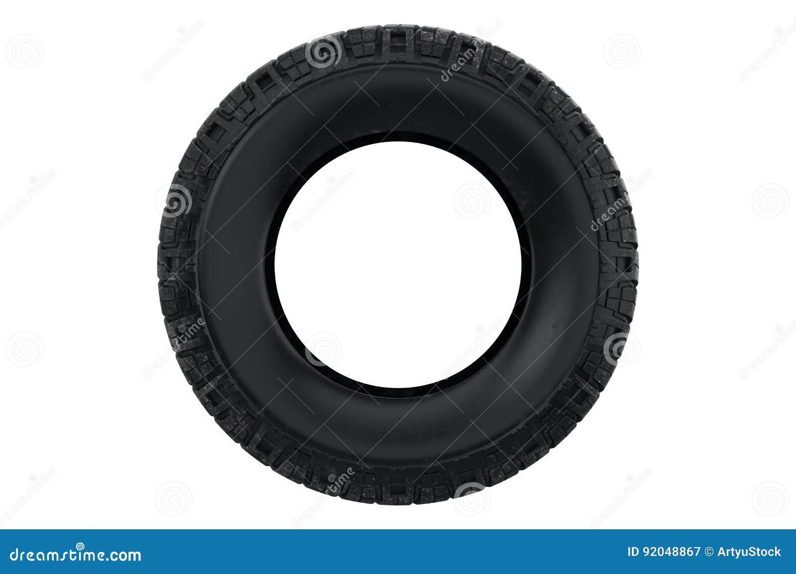 Tire wheel car, front view stock illustration. Illustration of ...