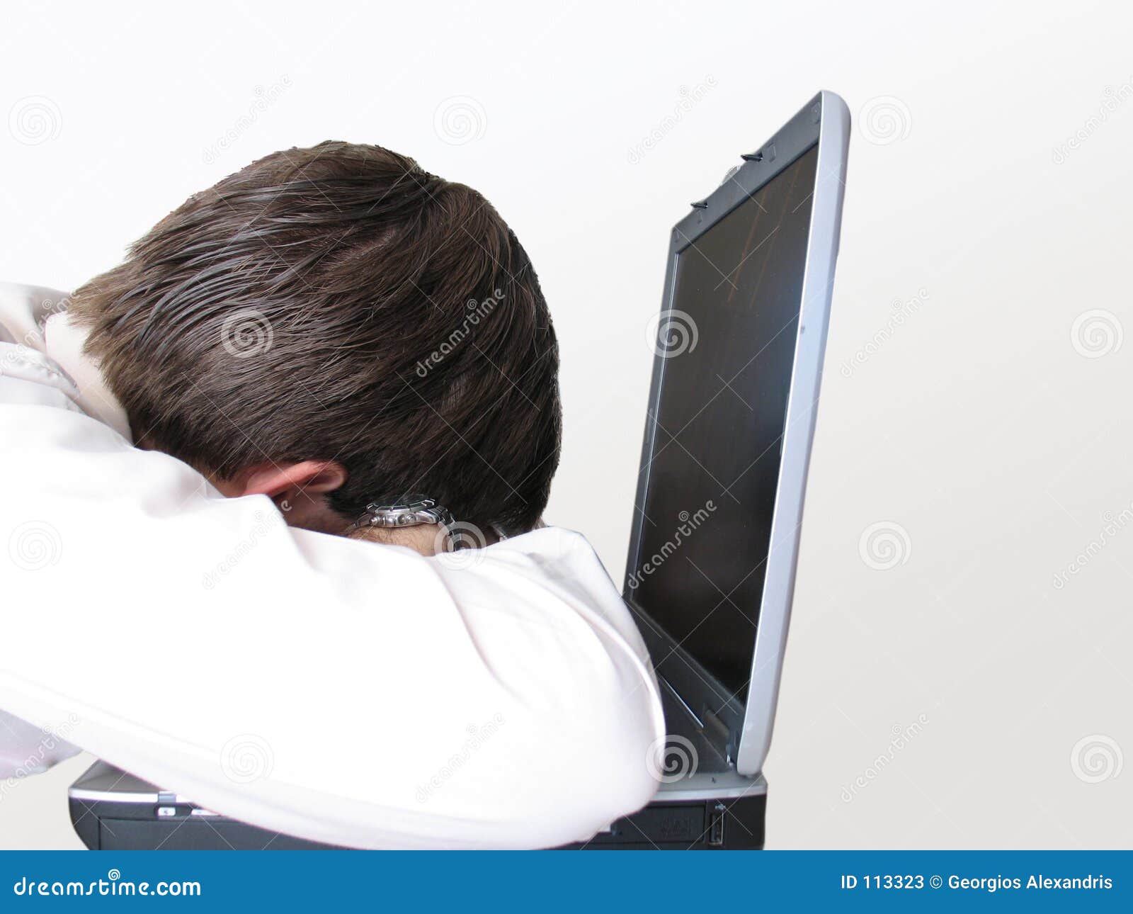 Tired stock image. Image of student, sleep, laptop, finish - 113323