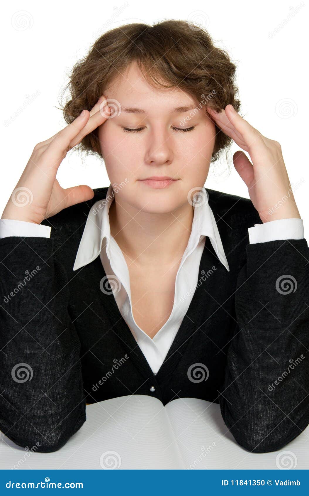 Tired stock photo. Image of fashion, facial, curly, girl - 11841350