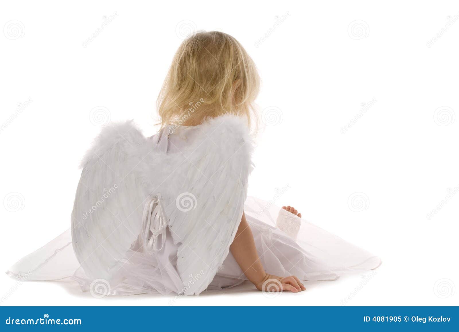 Tired angel stock image. Image of isolated, blond, wings - 4081905