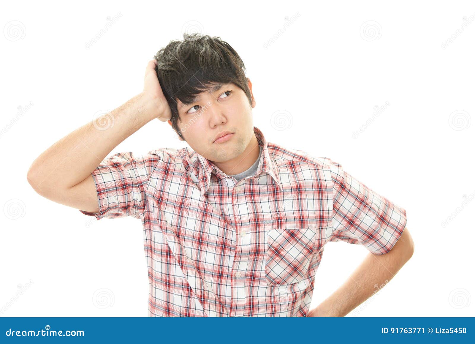 Tired Asian man stock image. Image of college, asian - 91763771