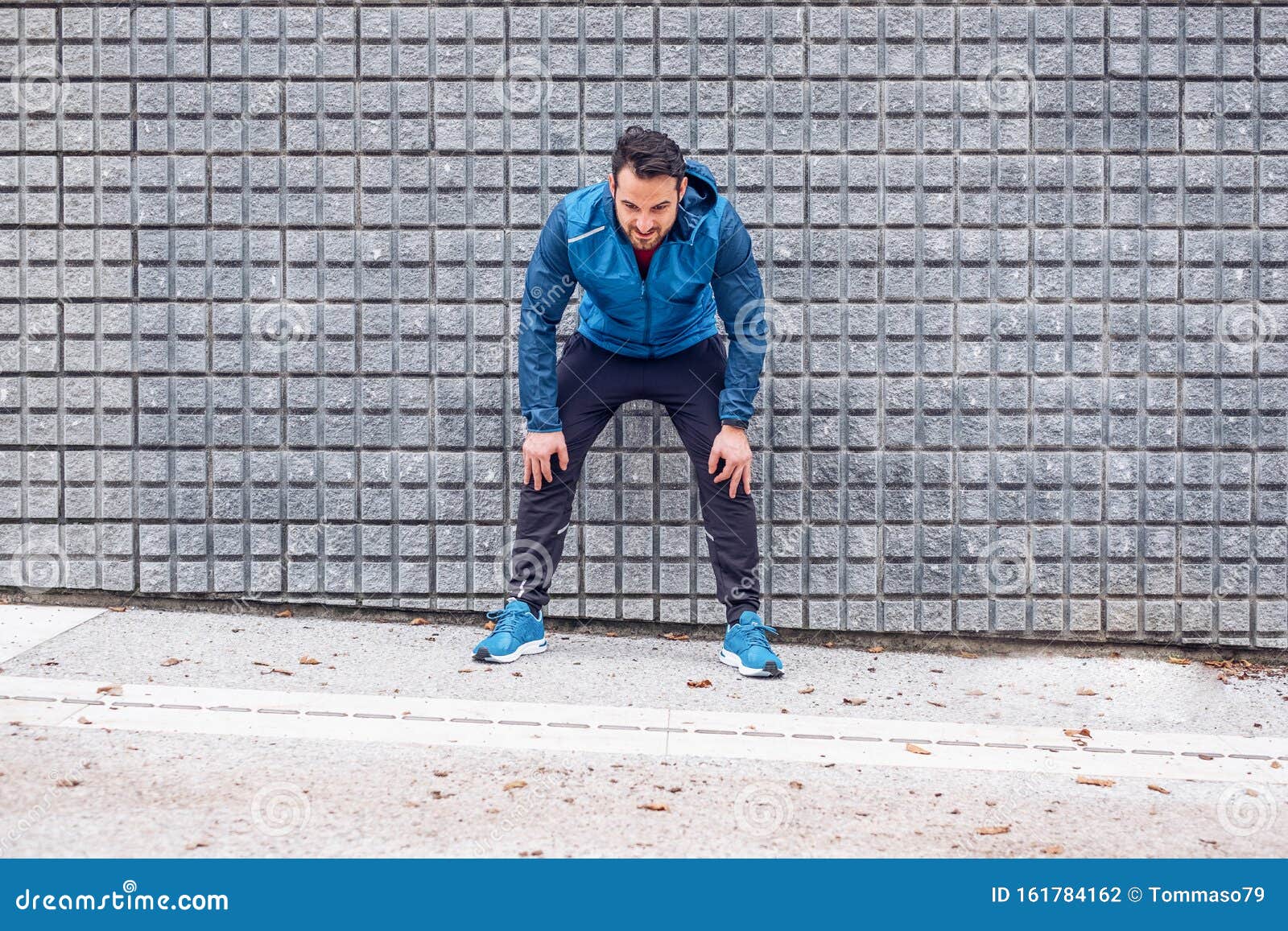 Tired Athlete Resting after Big Training Effort Stock Photo - Image of ...