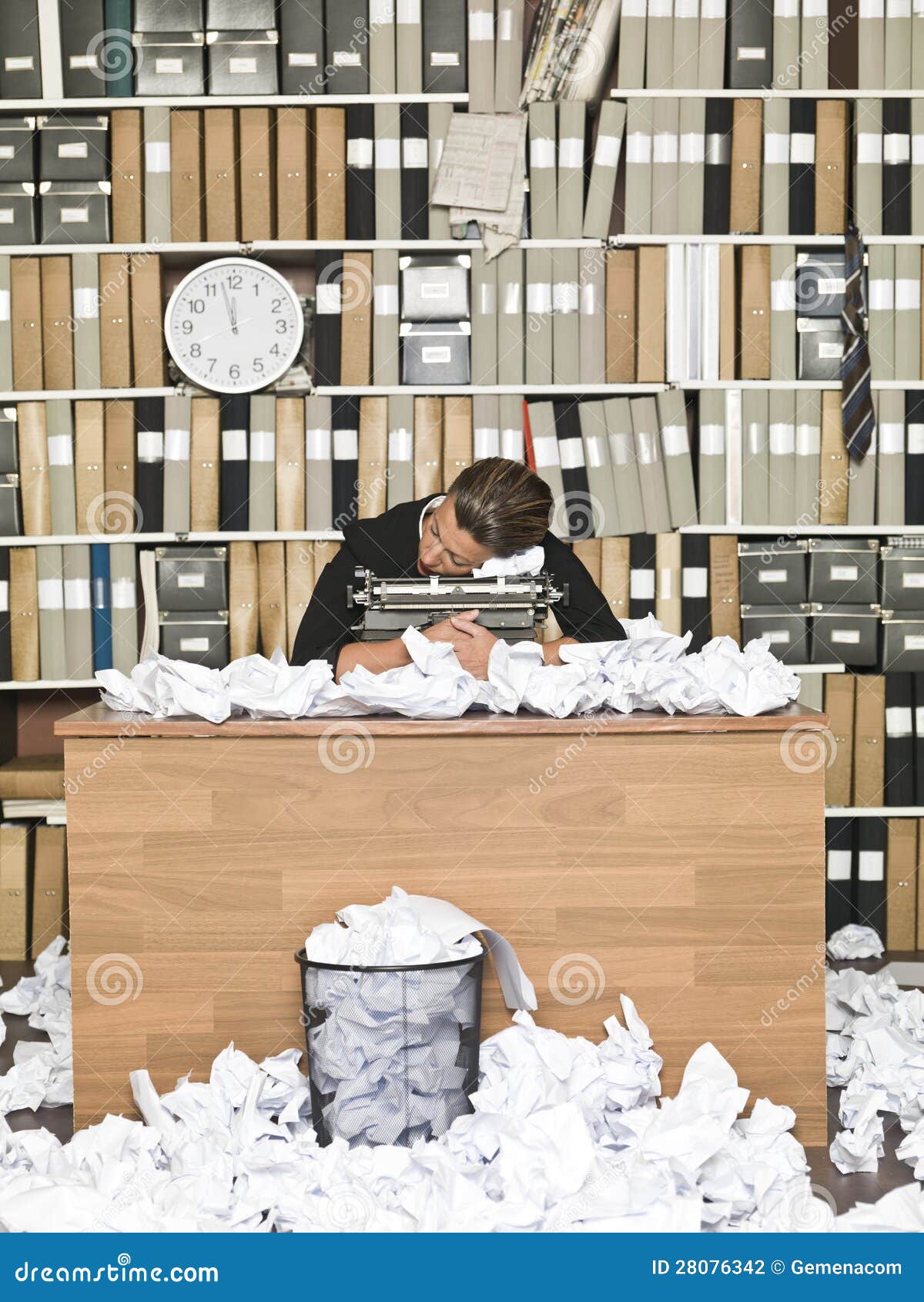 Tired Author stock photo. Image of frustrated, vintage - 28076342