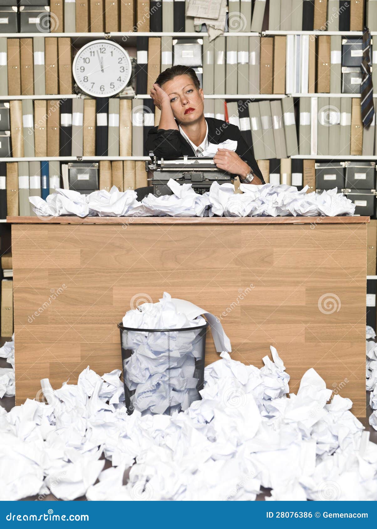 Tired Author stock photo. Image of writers, tired, paper - 28076386