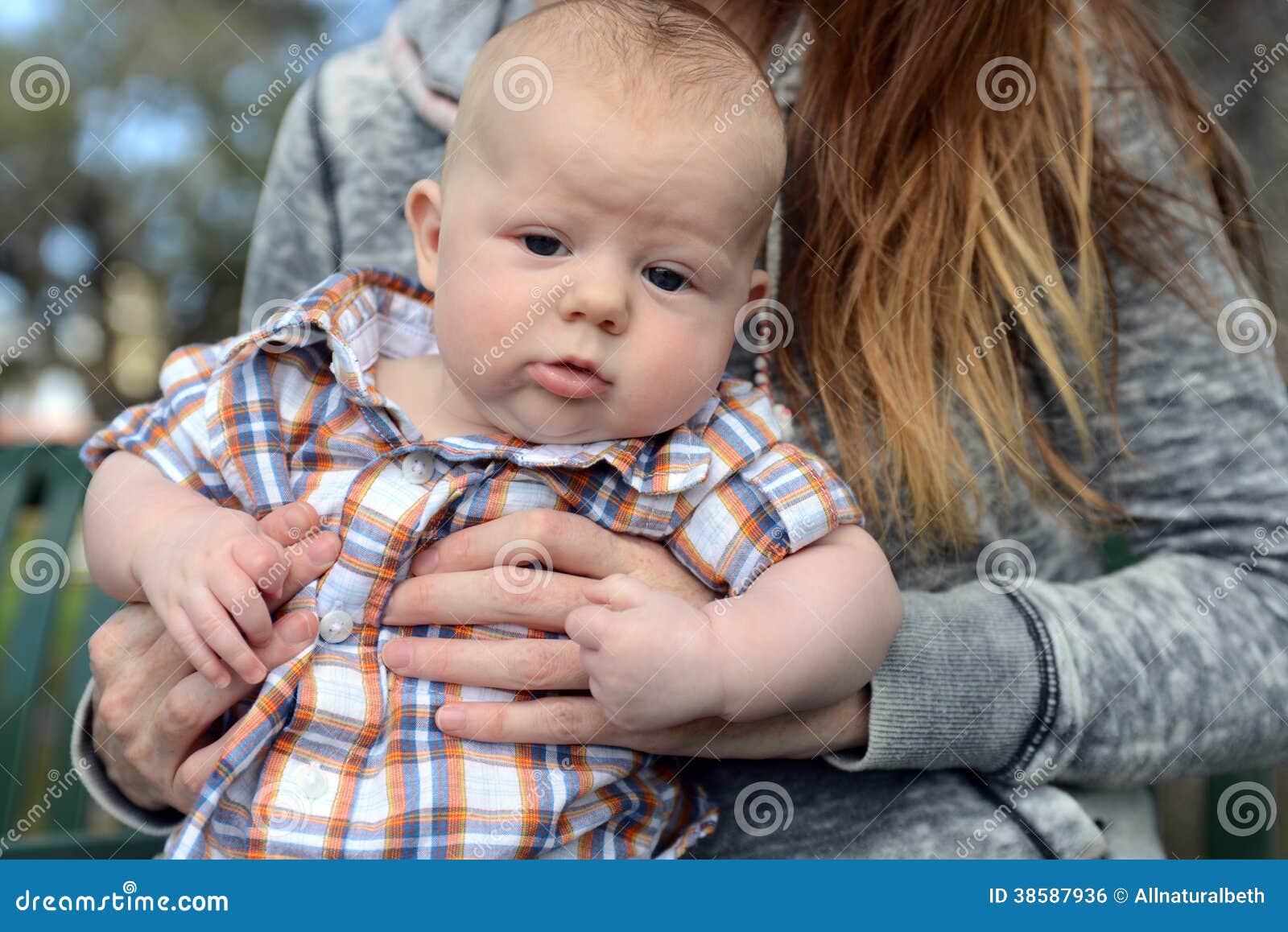 Tired Baby with Funny Expression Stock Photo - Image of infant ...