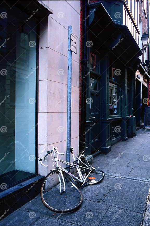 Tired bicycle stock photo. Image of street, objects, broken - 1979786