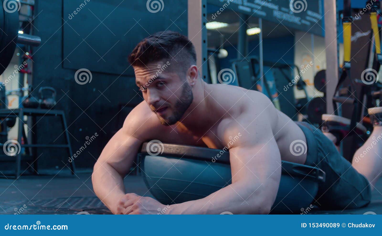 Tired Bodybuilder after Exercise. Stock Video - Video of muscular ...