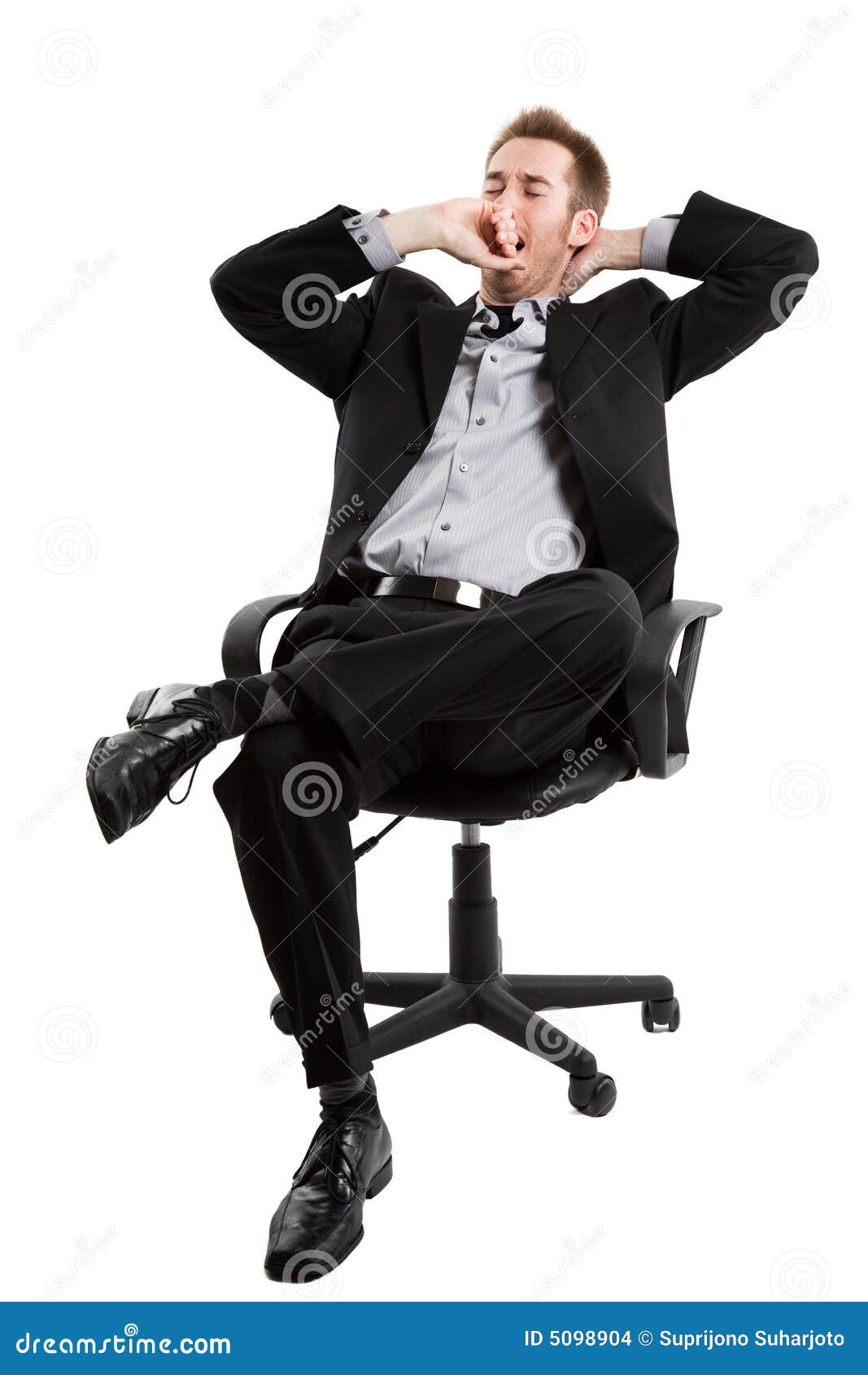 Tired businessman stock photo. Image of people, businessperson - 5098904