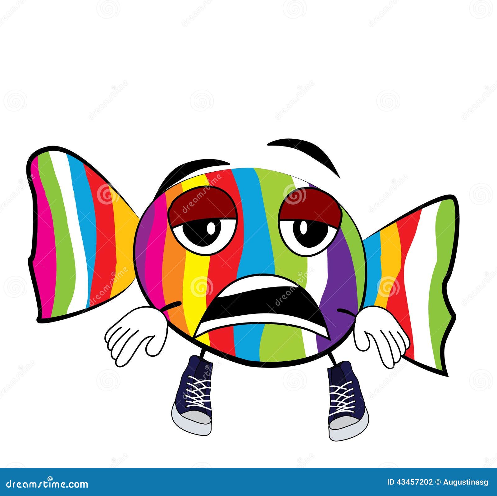 Tired Candy cartoon stock illustration. Illustration of candy - 43457202