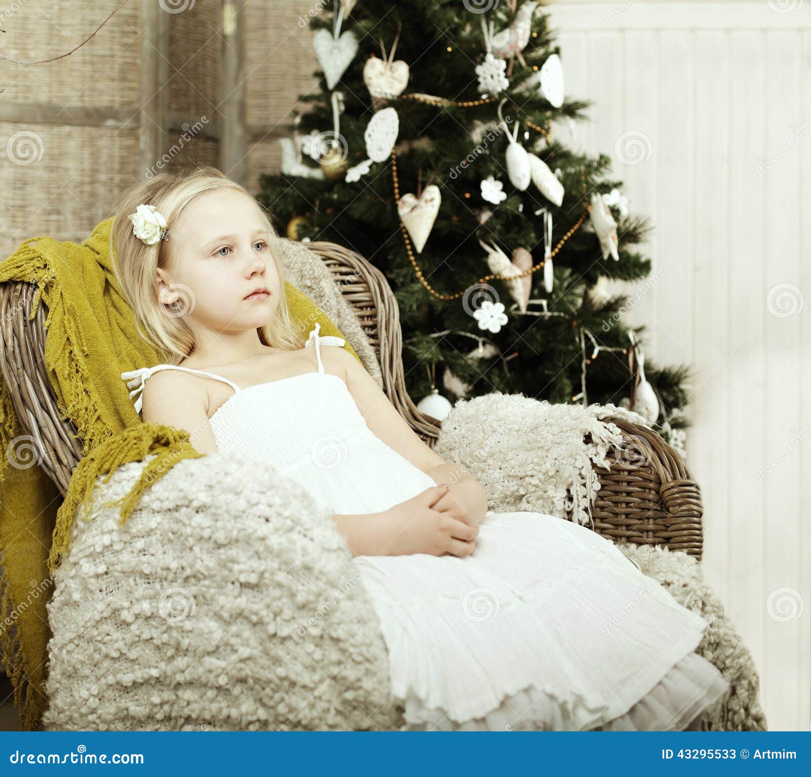Tired Child, Christmas Holidays Stock Image - Image of cute, xmas: 43295533