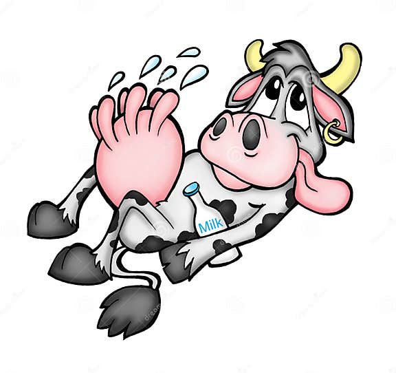 Tired cow stock illustration. Illustration of milk, animals - 5274617