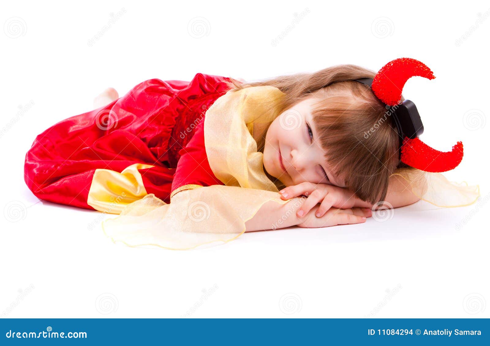 Tired devil stock photo. Image of hell, demon, halloween - 11084294