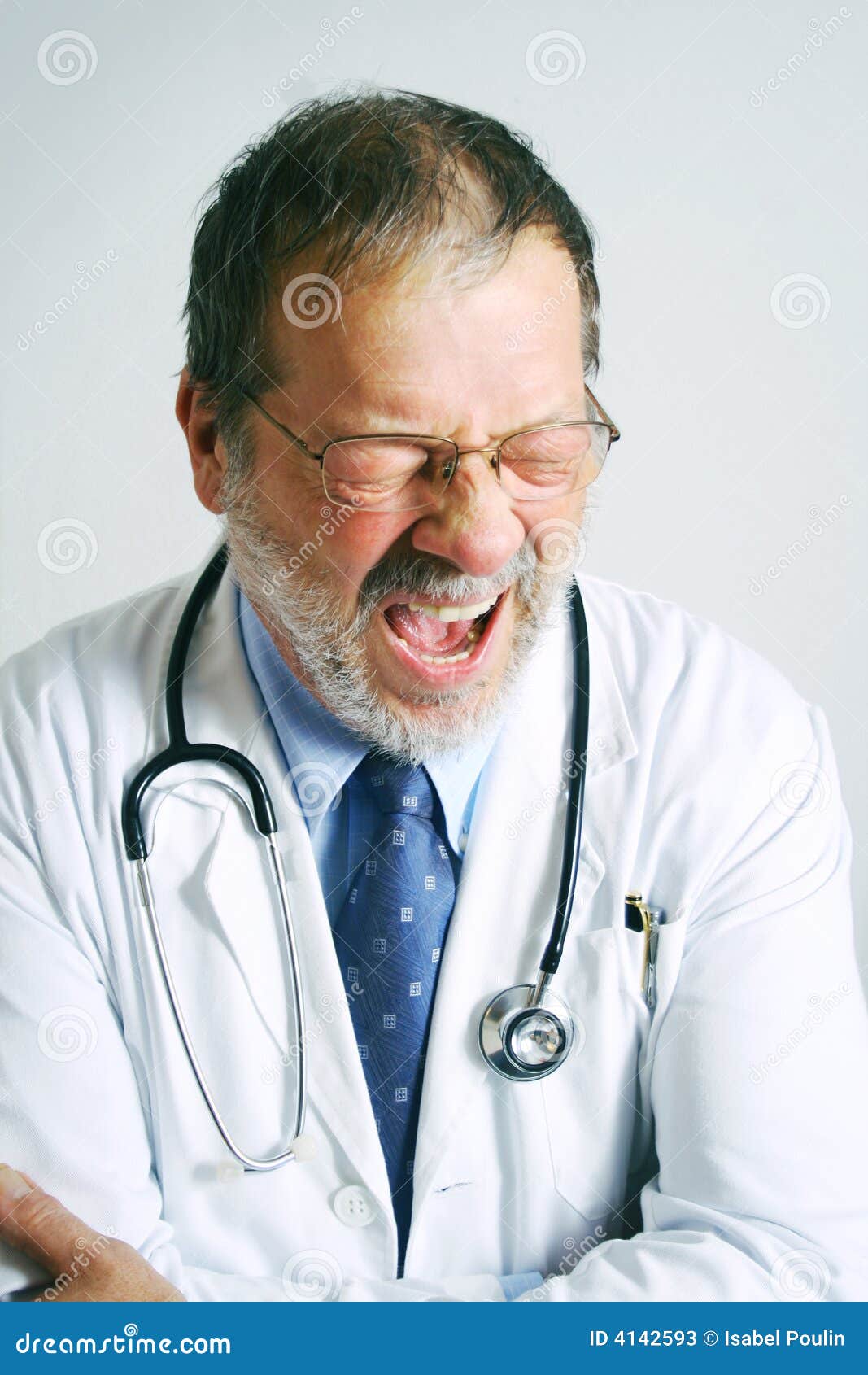 Tired doctor stock image. Image of tired, health, yawn - 4142593