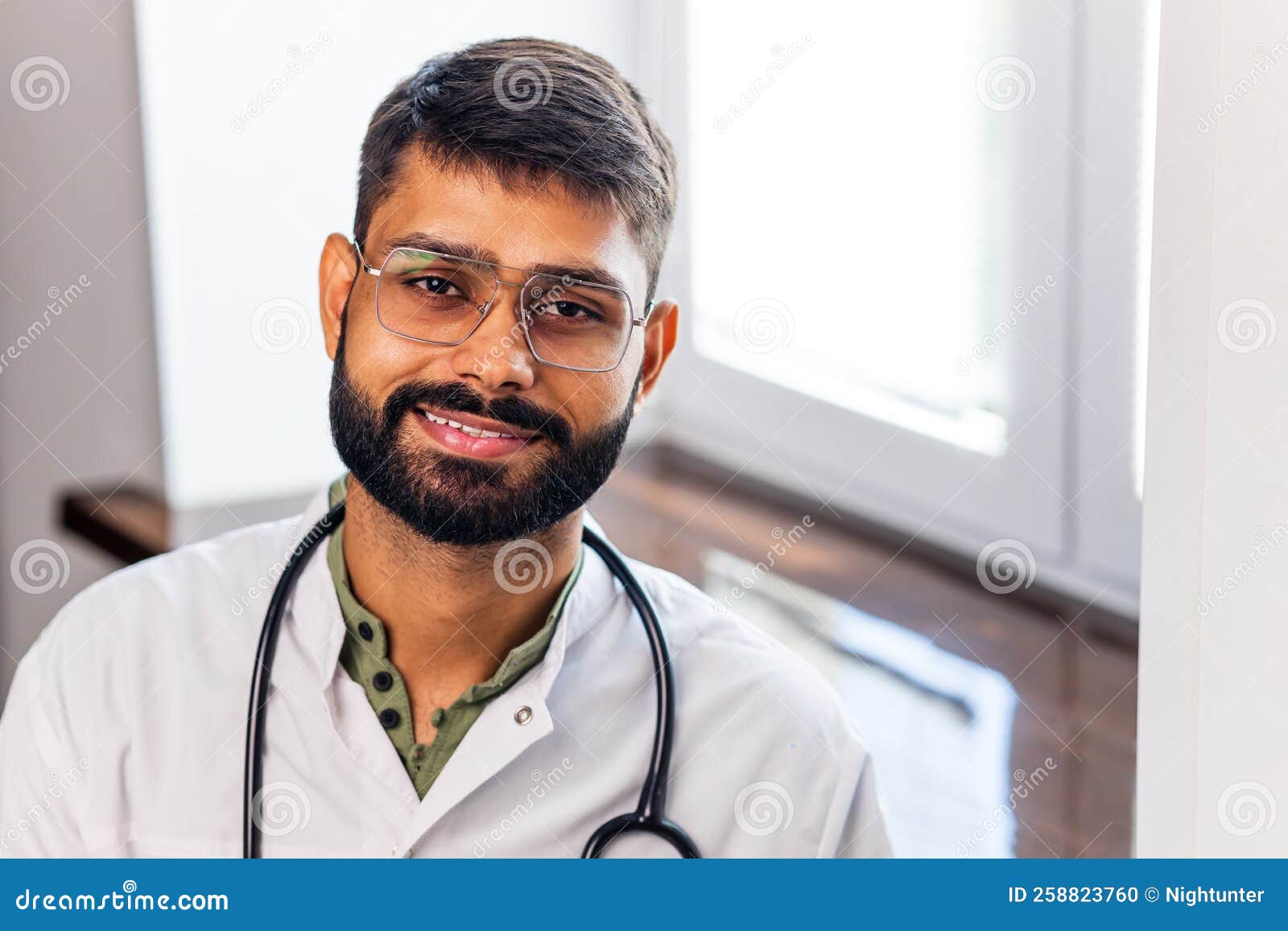 Tired Doctor in Clinik at Long Day Working Full Time Stock Photo ...