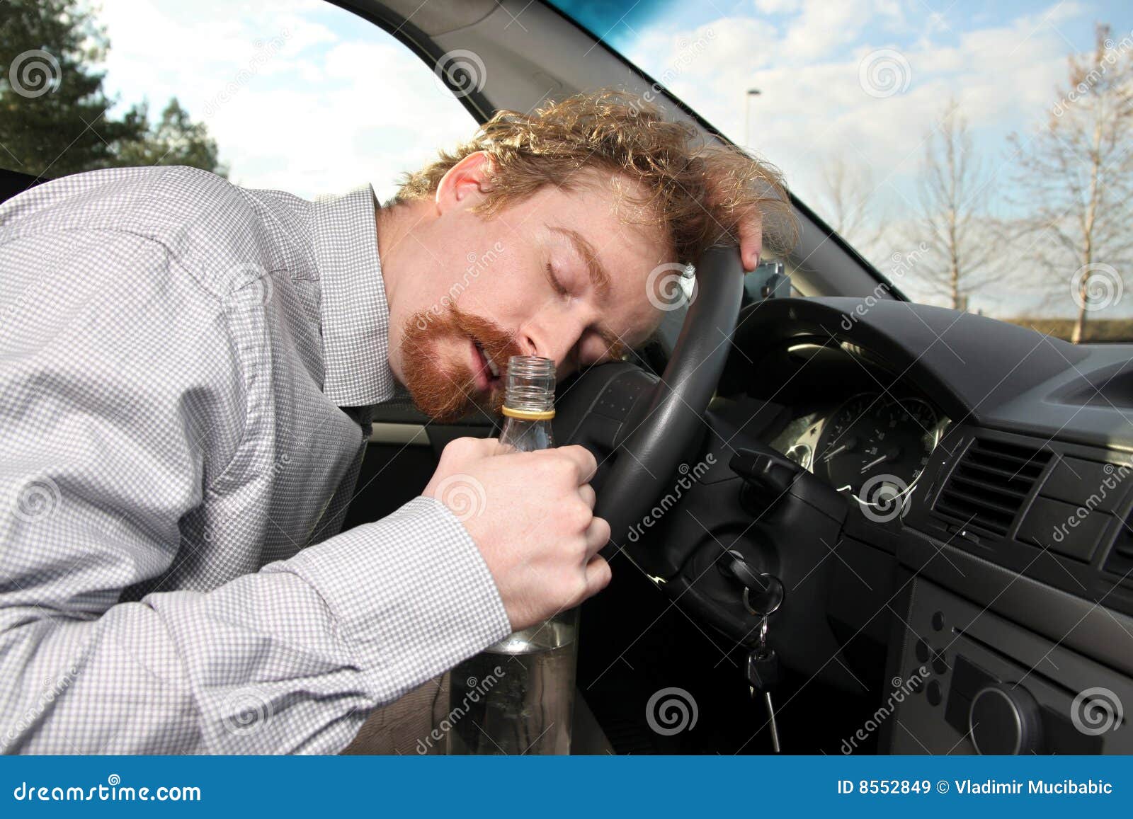 Tired driver sleeps stock image. Image of automobile, dangerous - 8552849