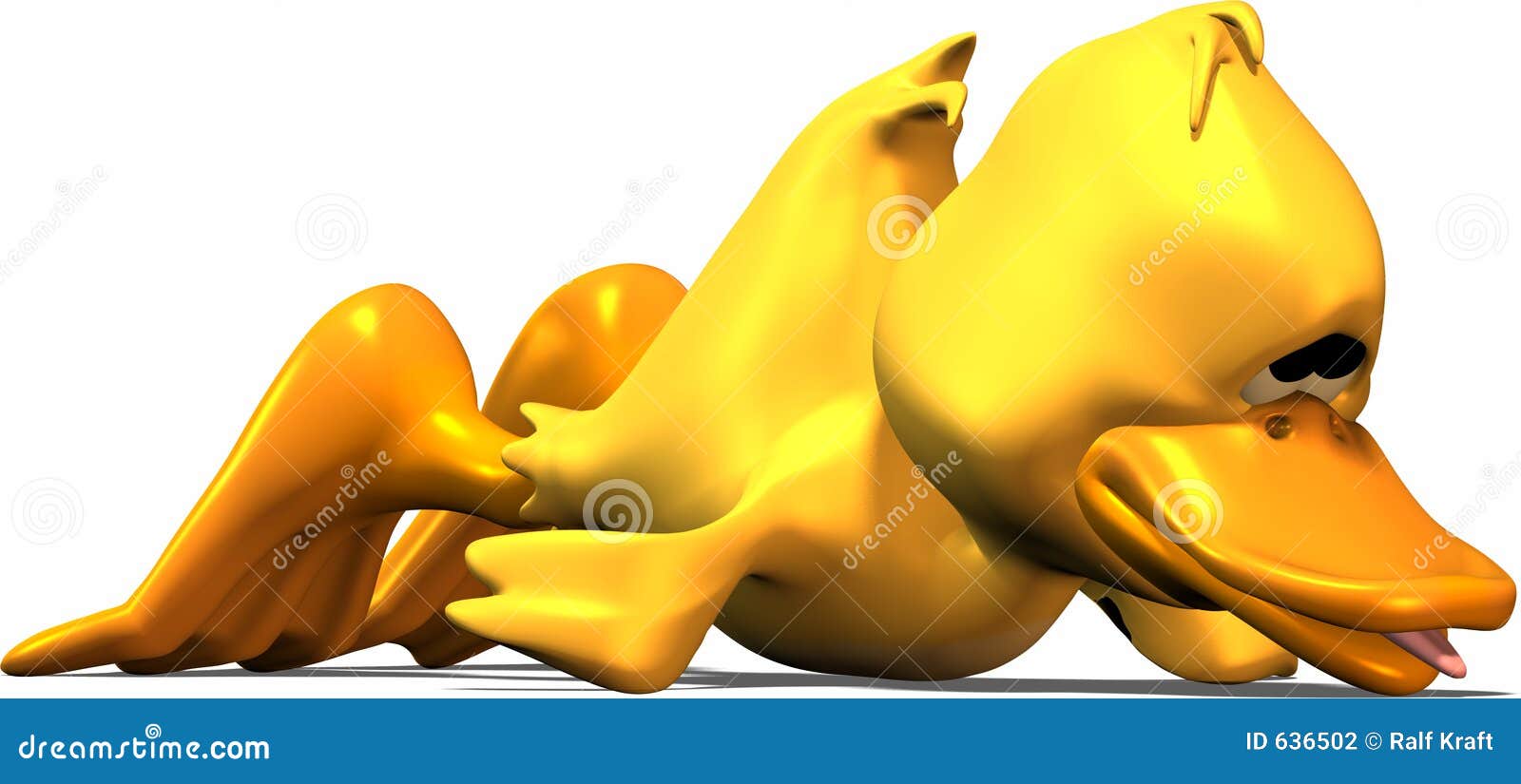 Tired duck stock illustration. Illustration of goose, beak - 636502