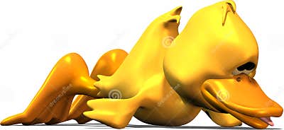 Tired duck stock illustration. Illustration of goose, beak - 636502