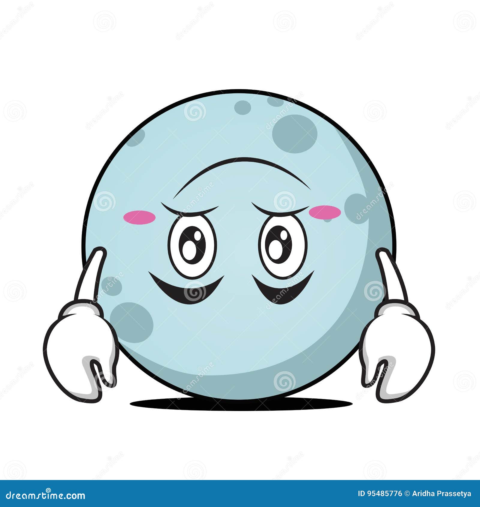 Tired Face Moon Cartoon Character Stock Vector - Illustration of design ...