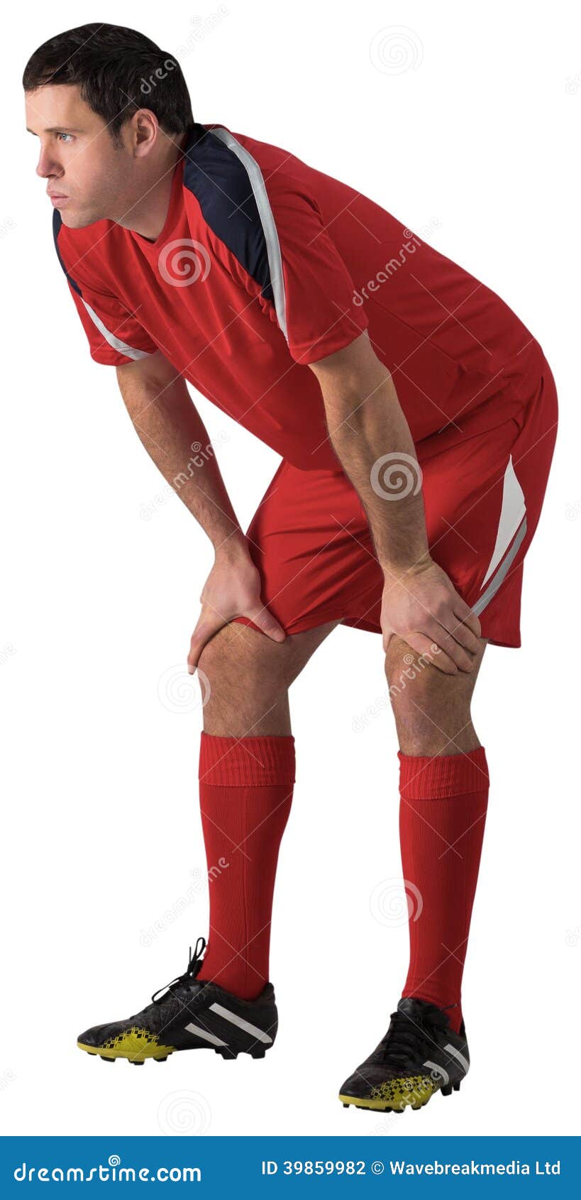 Exhausted Football Athlete