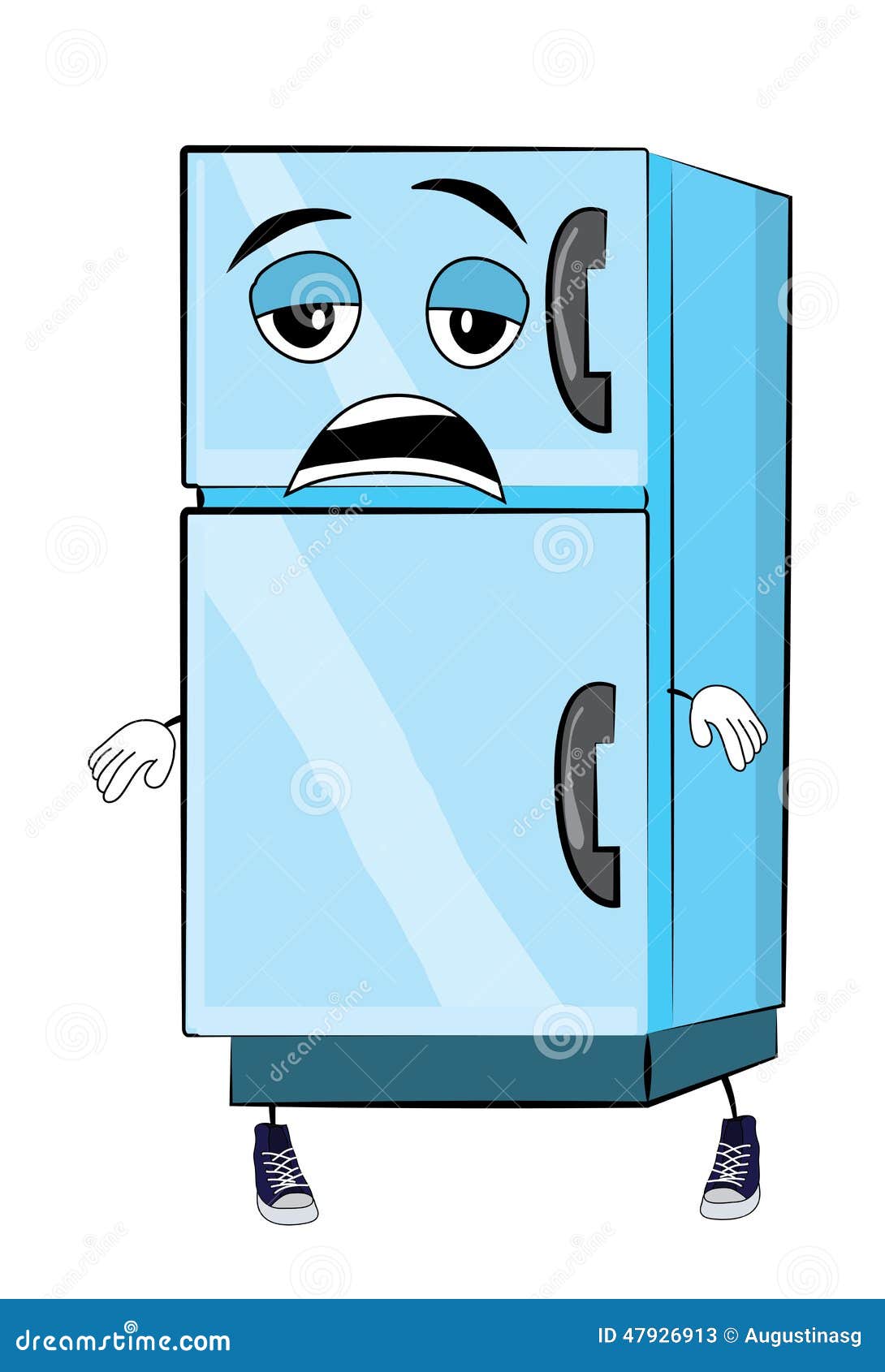 Tired Fridge Cartoon | CartoonDealer.com #47926913