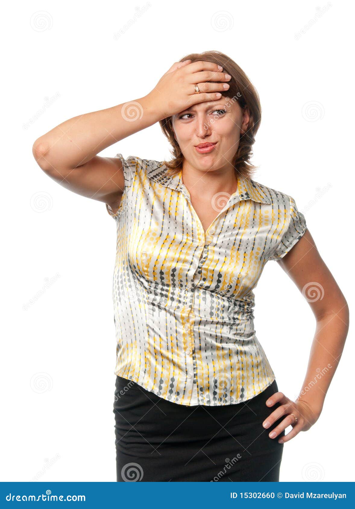 Tired girl stock photo. Image of sickness, illness, headache - 15302660