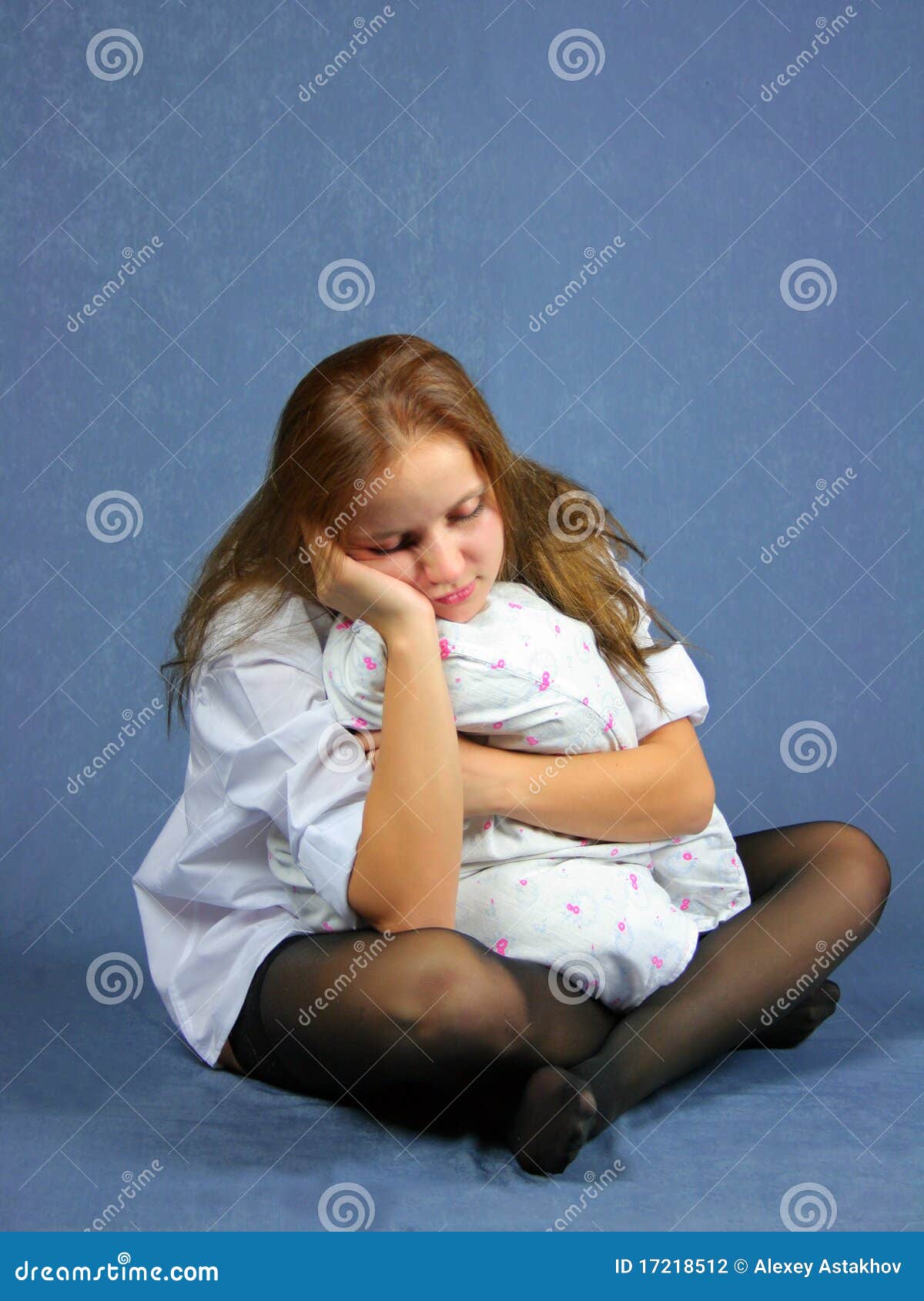 Tired Girl stock photo. Image of attractive, relaxation - 17218512