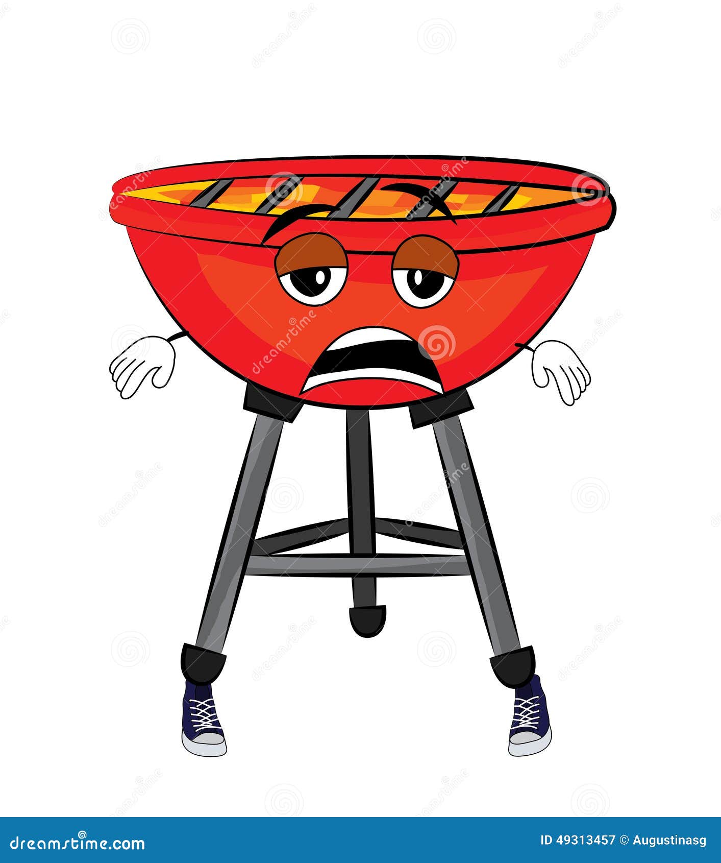 Tired Grill Cartoon Royalty-Free Illustration | CartoonDealer.com #49313457