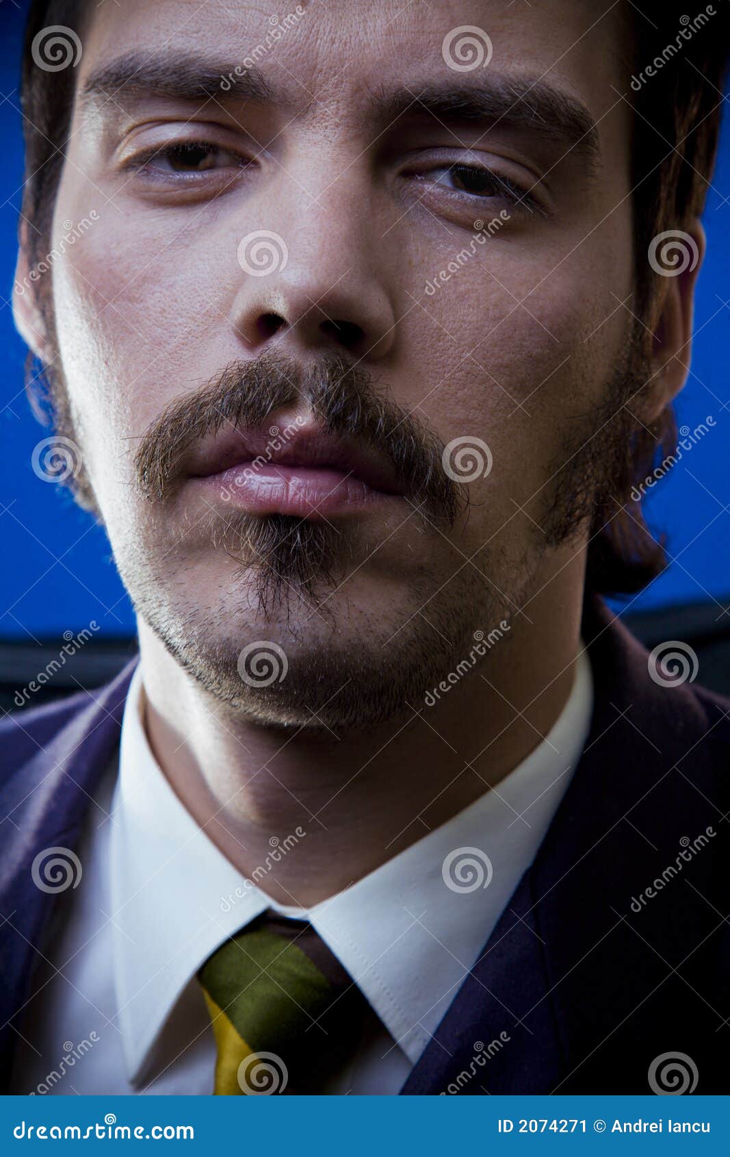 Tired, Grumpy Businessman stock image. Image of blue, touchy - 2074271