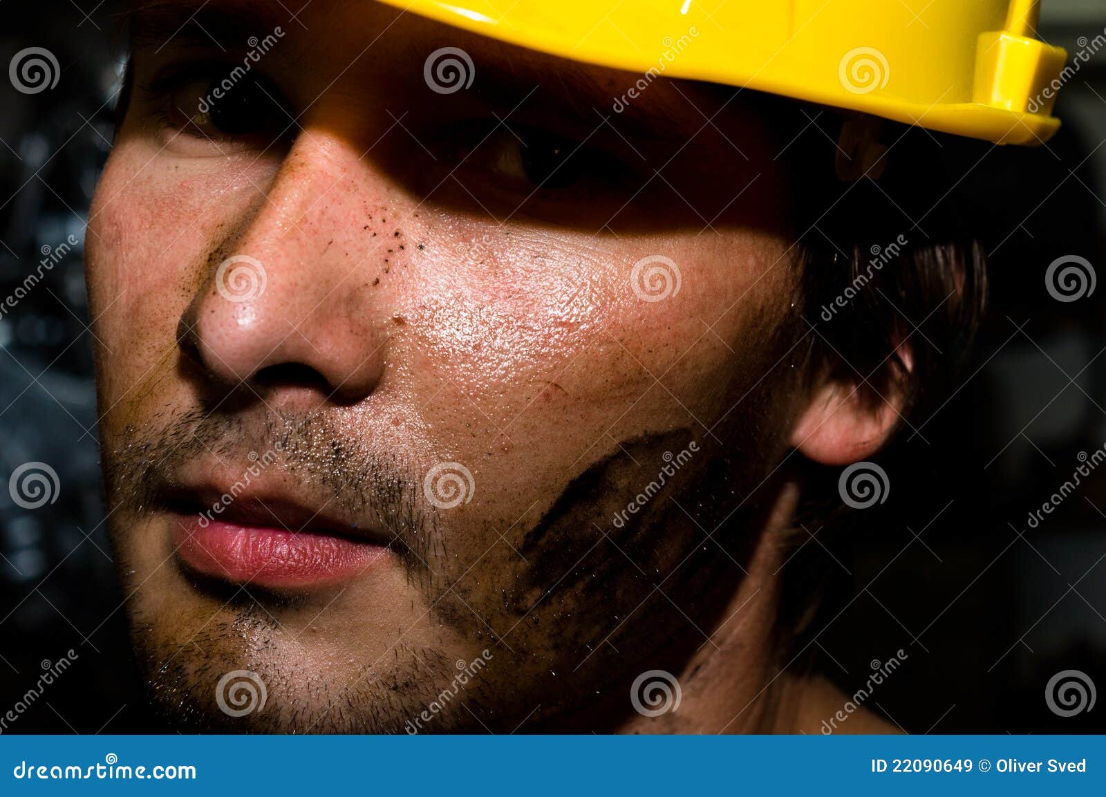 Tired industrial worker stock image. Image of head, industry - 22090649
